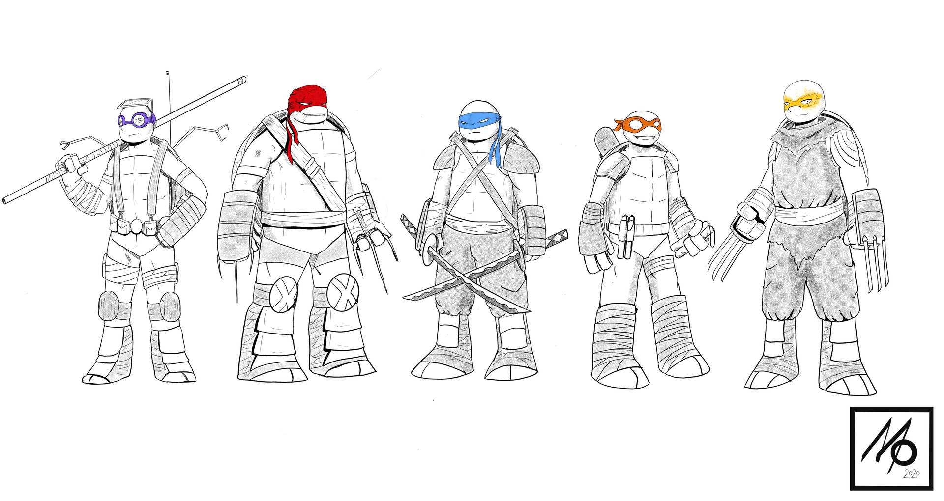 ArtStation - TMNT Character Sheet