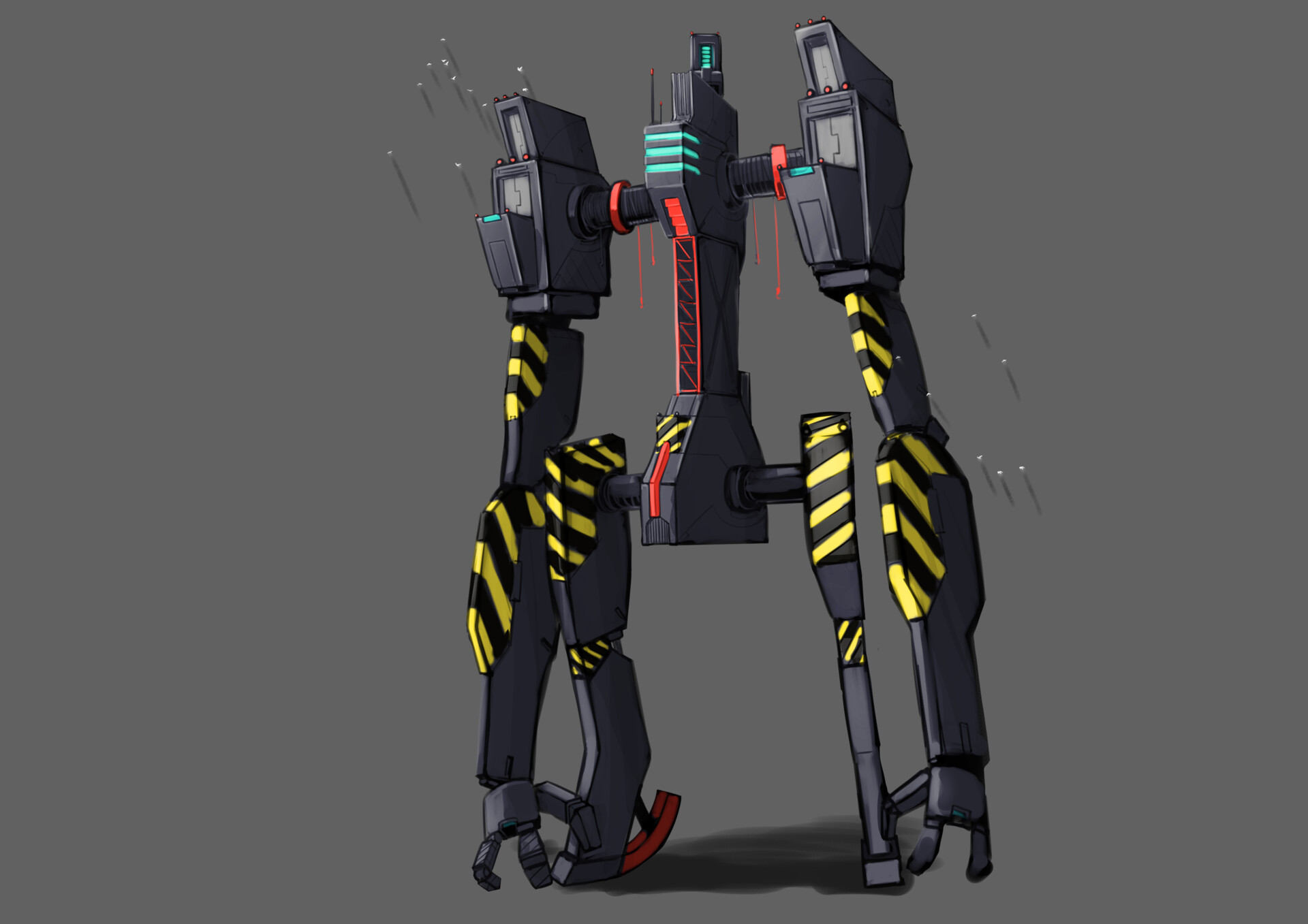 ArtStation - big tower man robot mecha