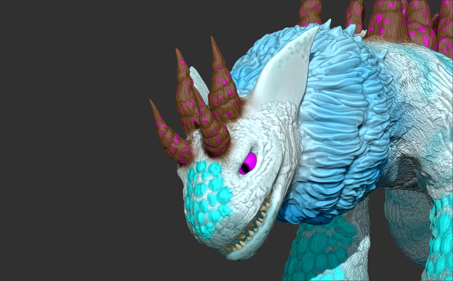 ArtStation - Ellipse sculpted fur and alpha test