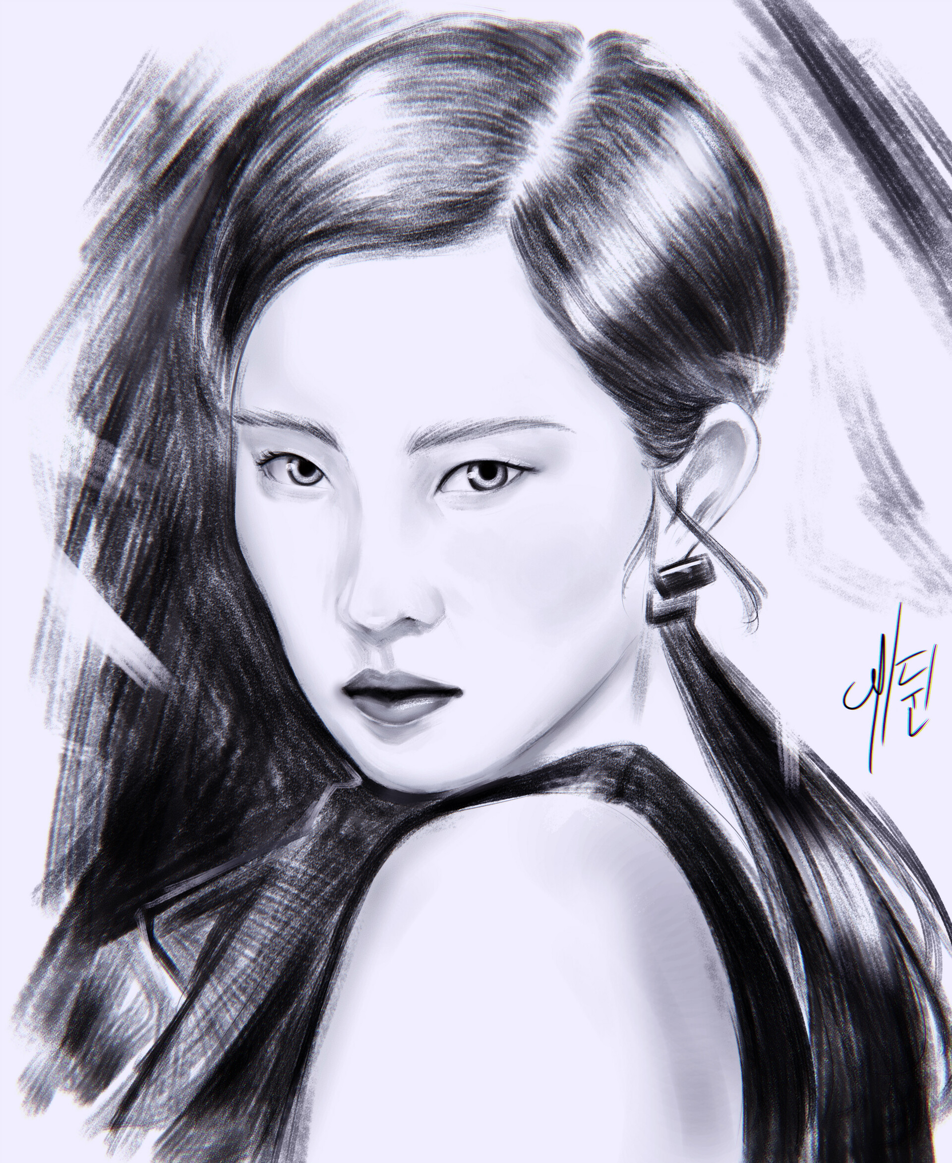 ArtStation - BAE IRENE PORTRAIT 2020