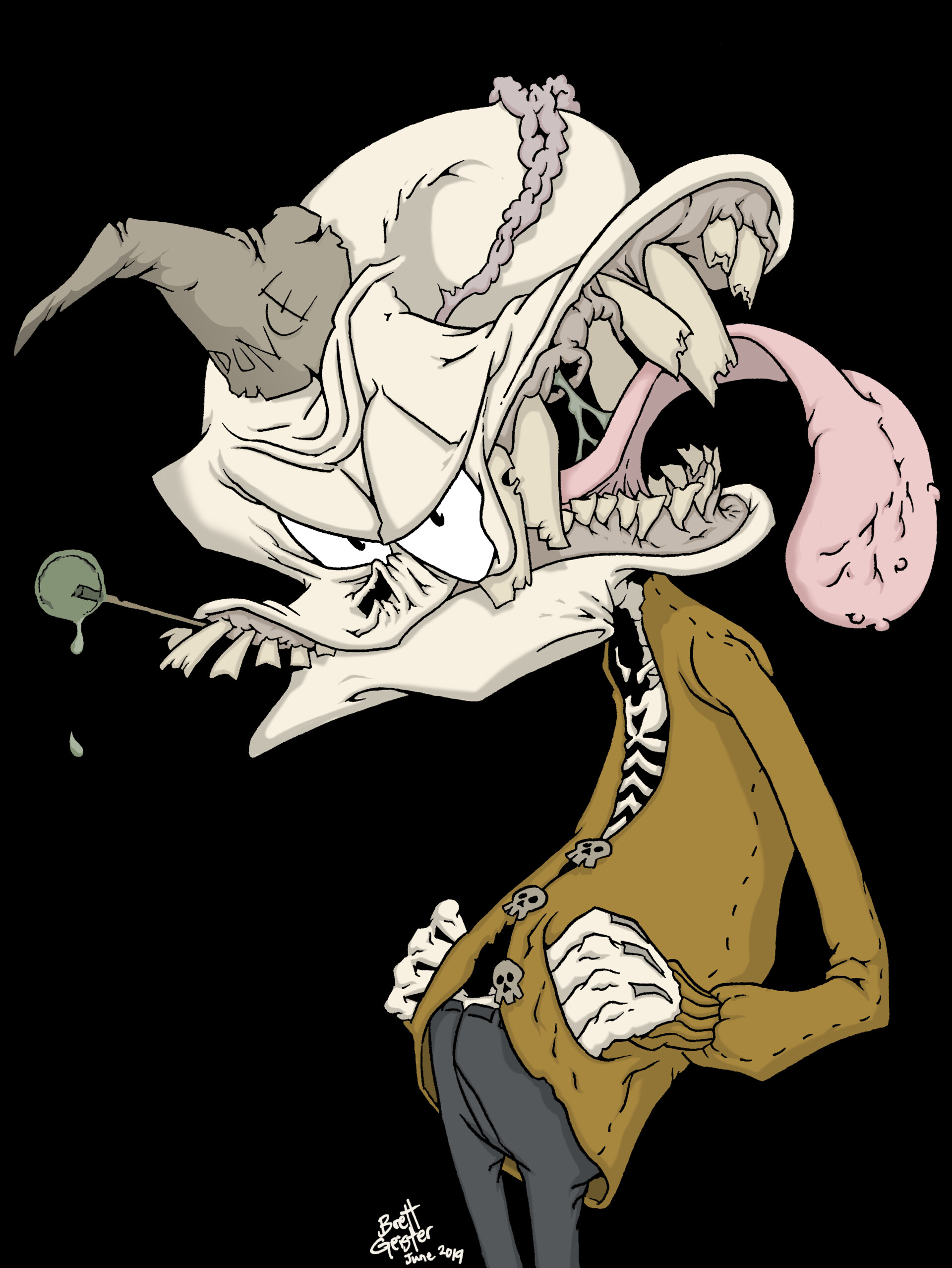 ArtStation - Skeleton in a Cardigan - Lollipop