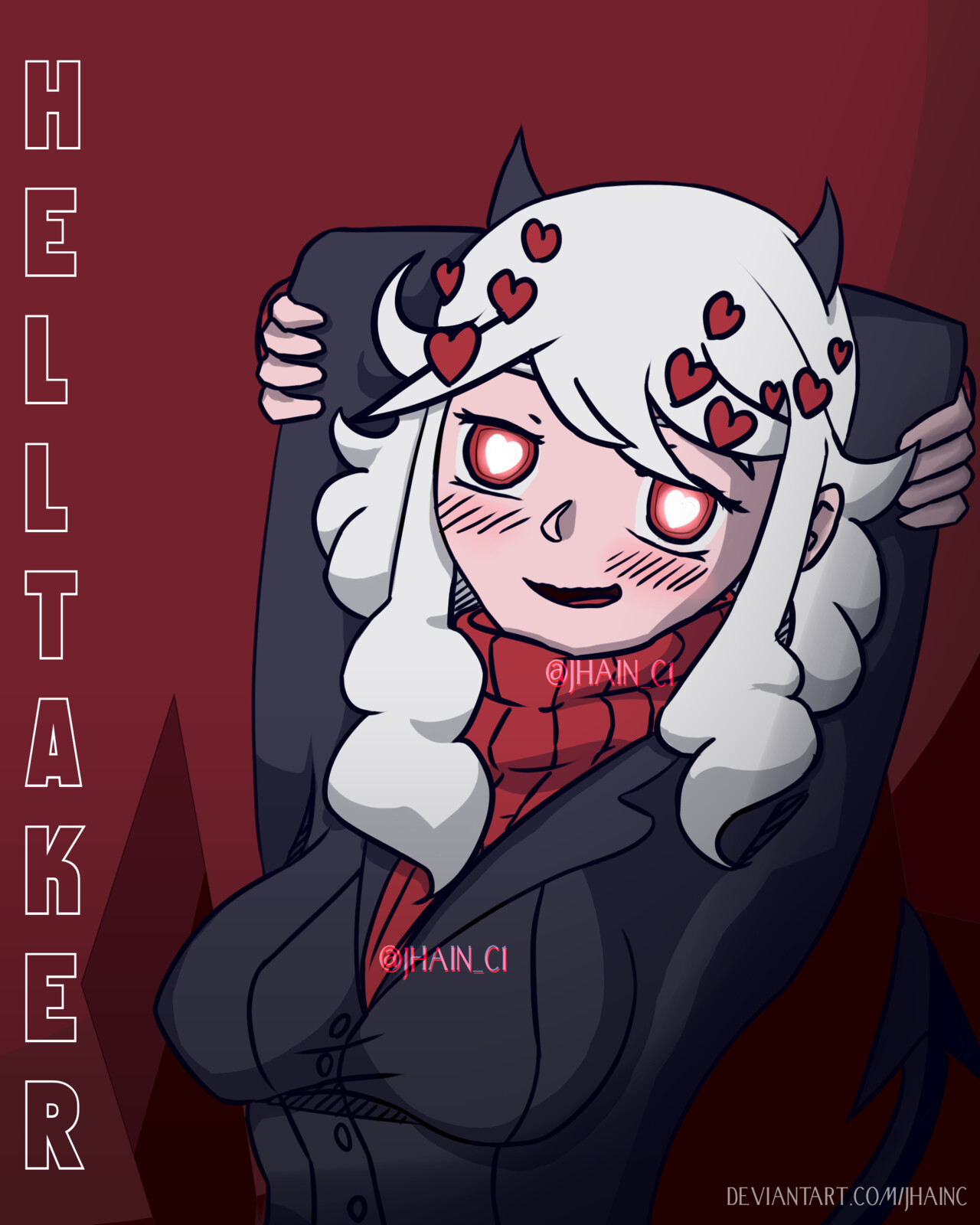Hain Chiaki Modeus Helltaker Fanart