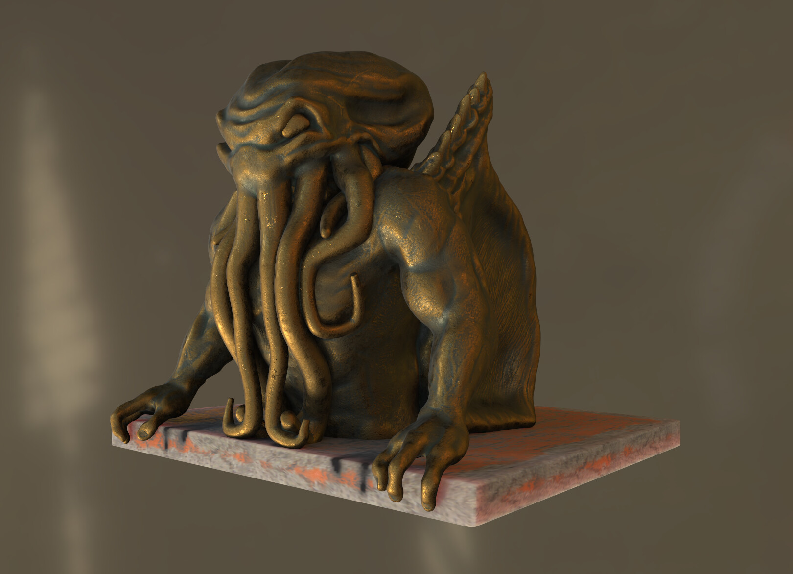 ArtStation - Cthulhu gargoyle