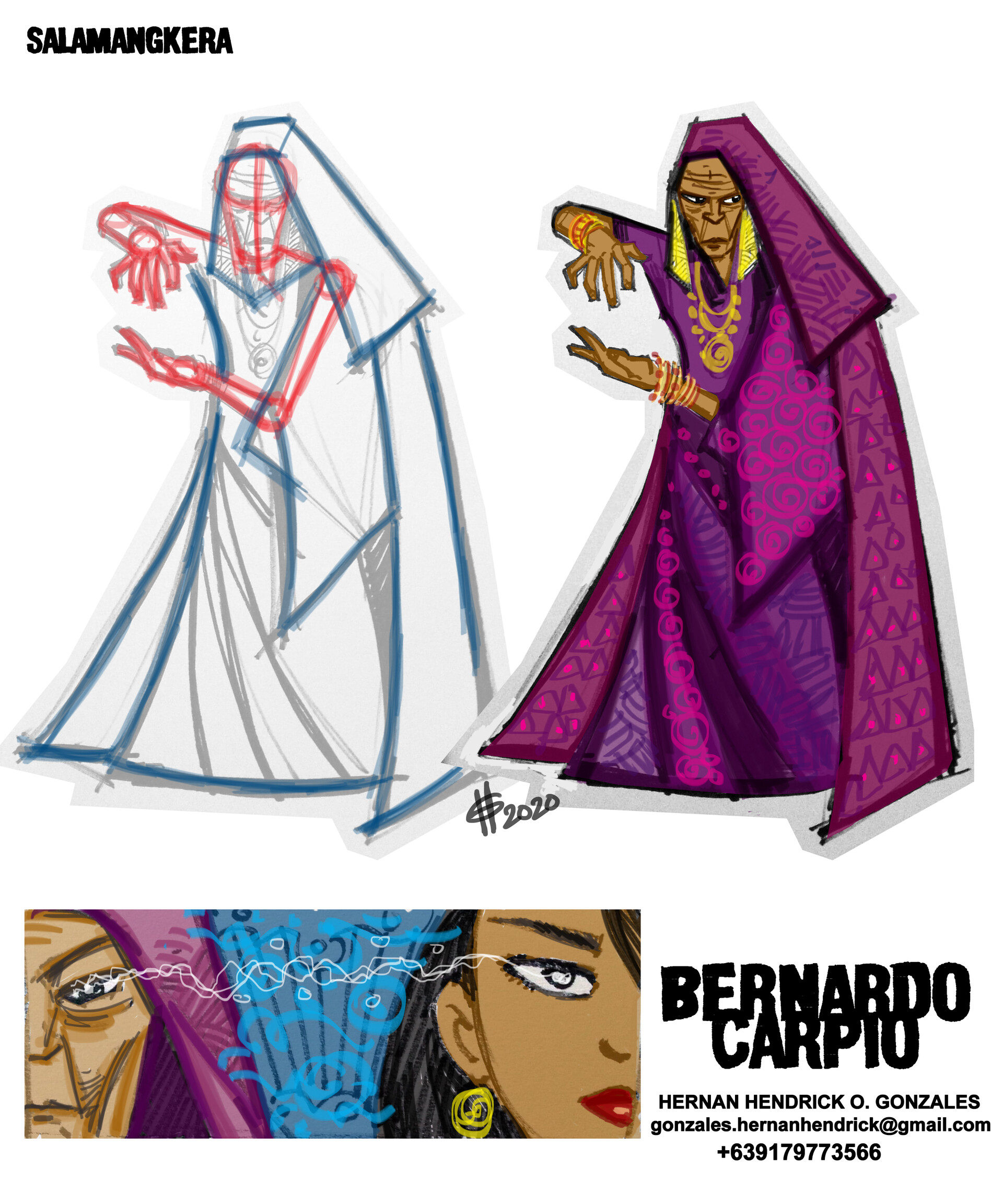 Hendrick Gonzales - Character Design Challenge: Bernardo Carpio