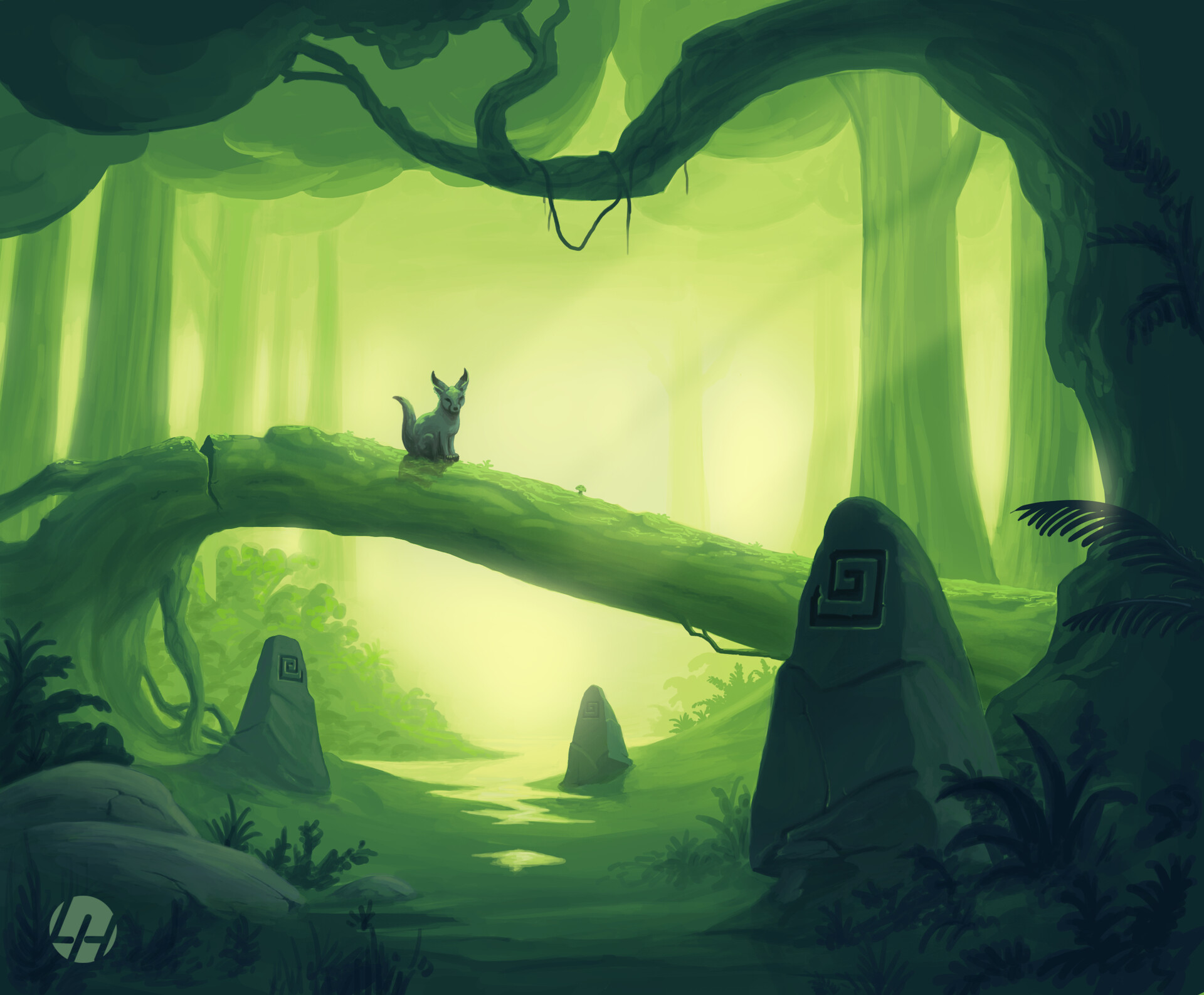 ArtStation - Fantasy forest