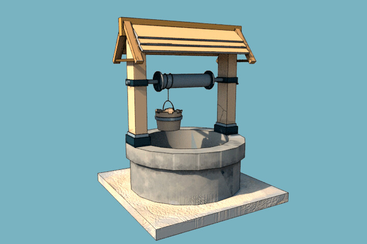 ArtStation - Well / Pozo 3D