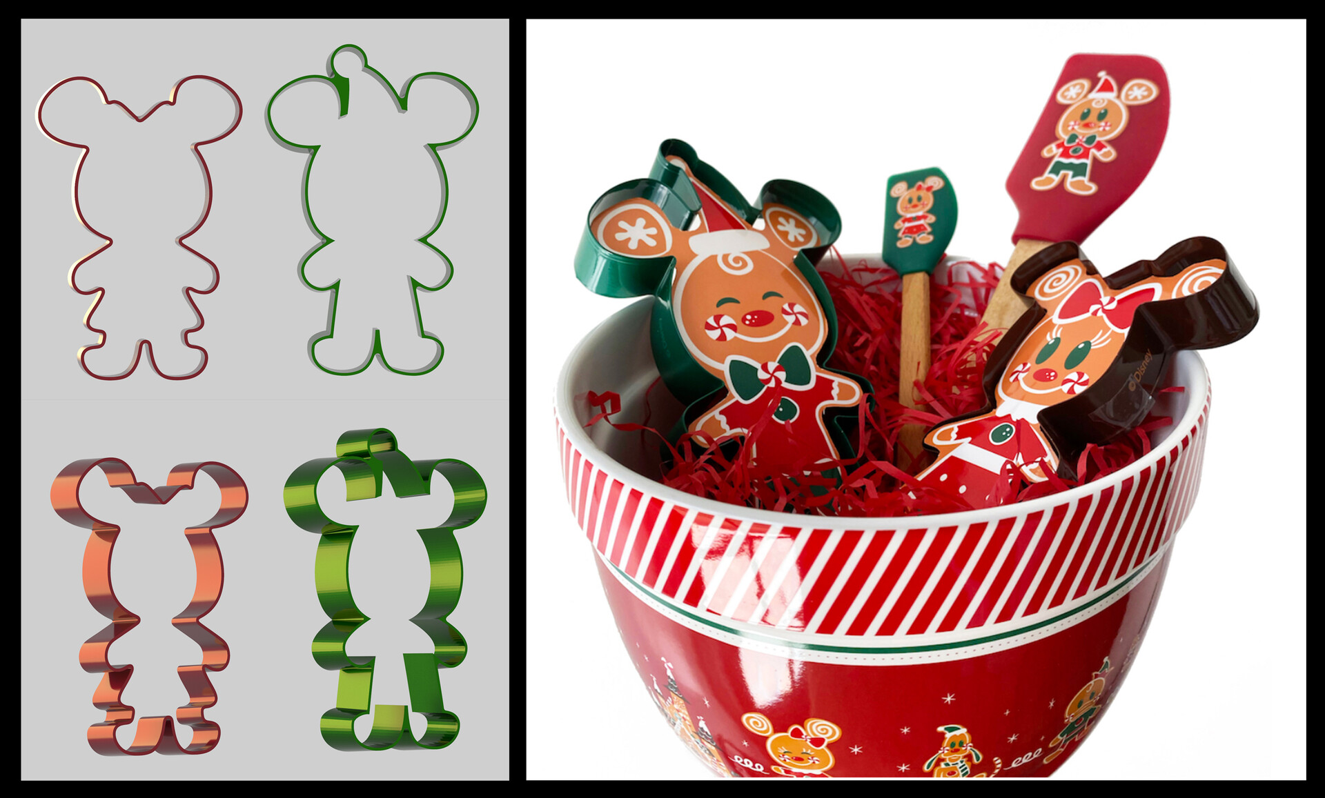 Gretchen Leffler - Mickey and Minnie Gingerbread Cookie Cutters