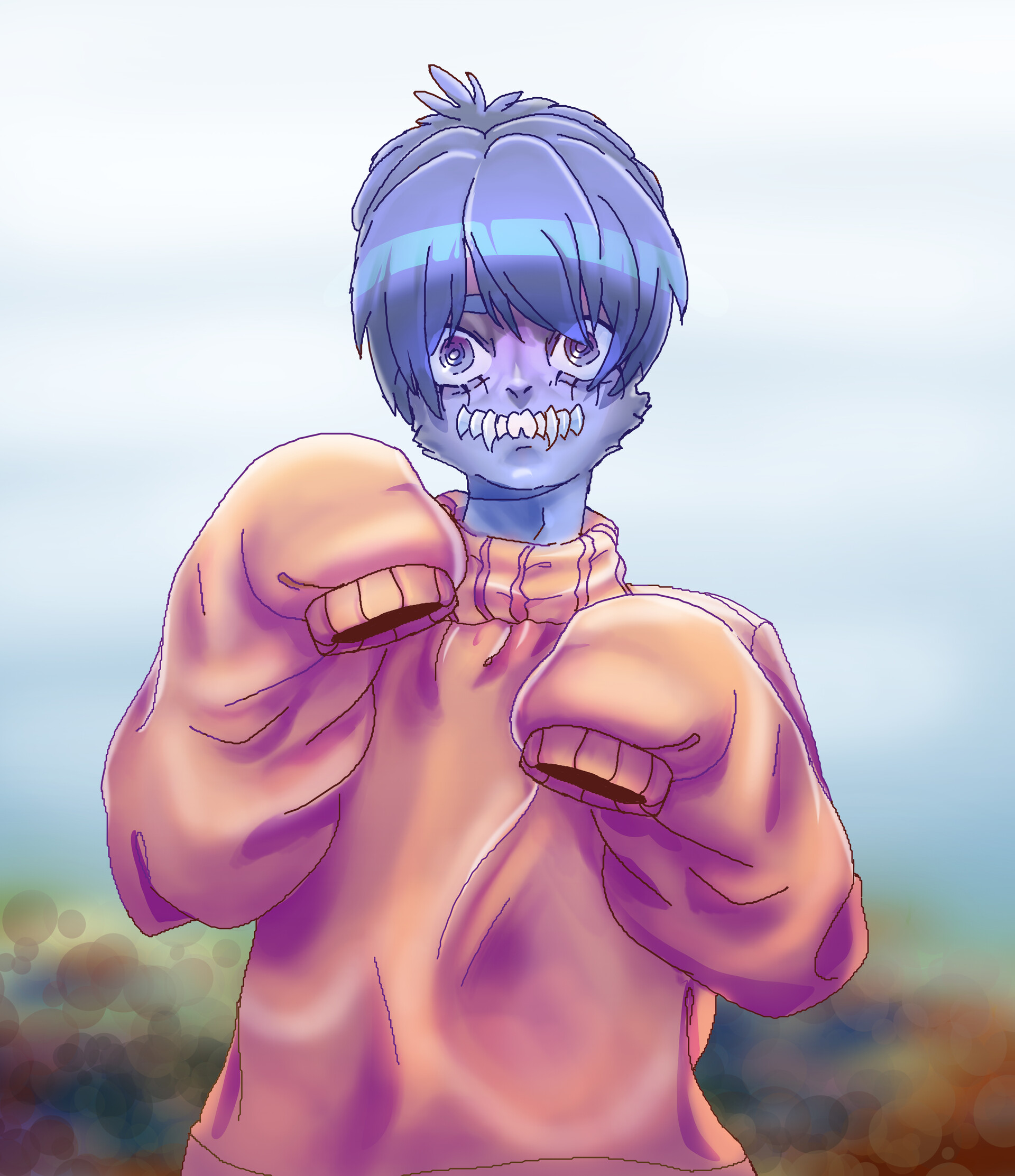 ArtStation - Blue monster