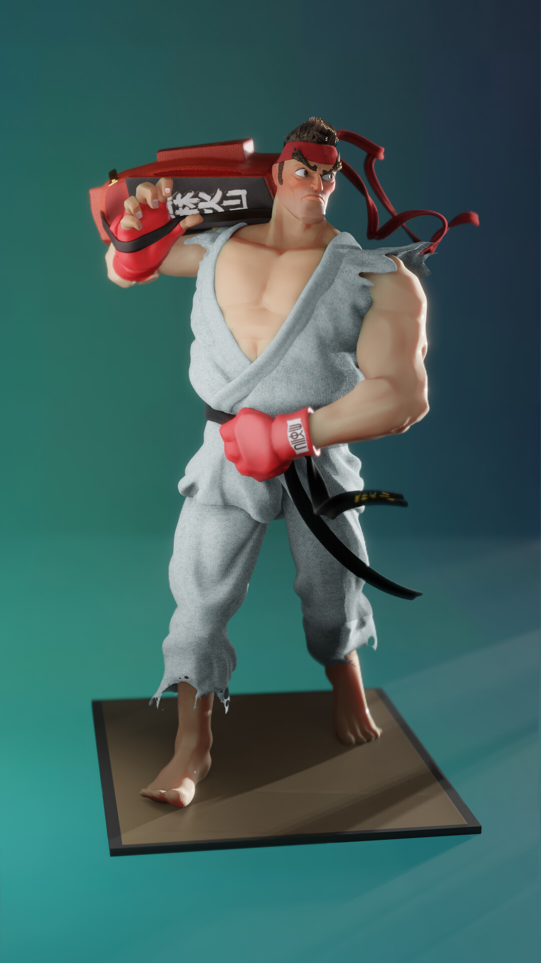 Mikel Antero Portfolio - RYU: Blender Sculpt