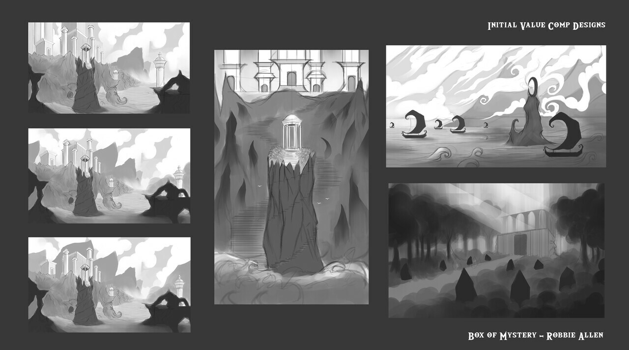 Robbie Allen - Isle of Lofty Clouds - Environment Design