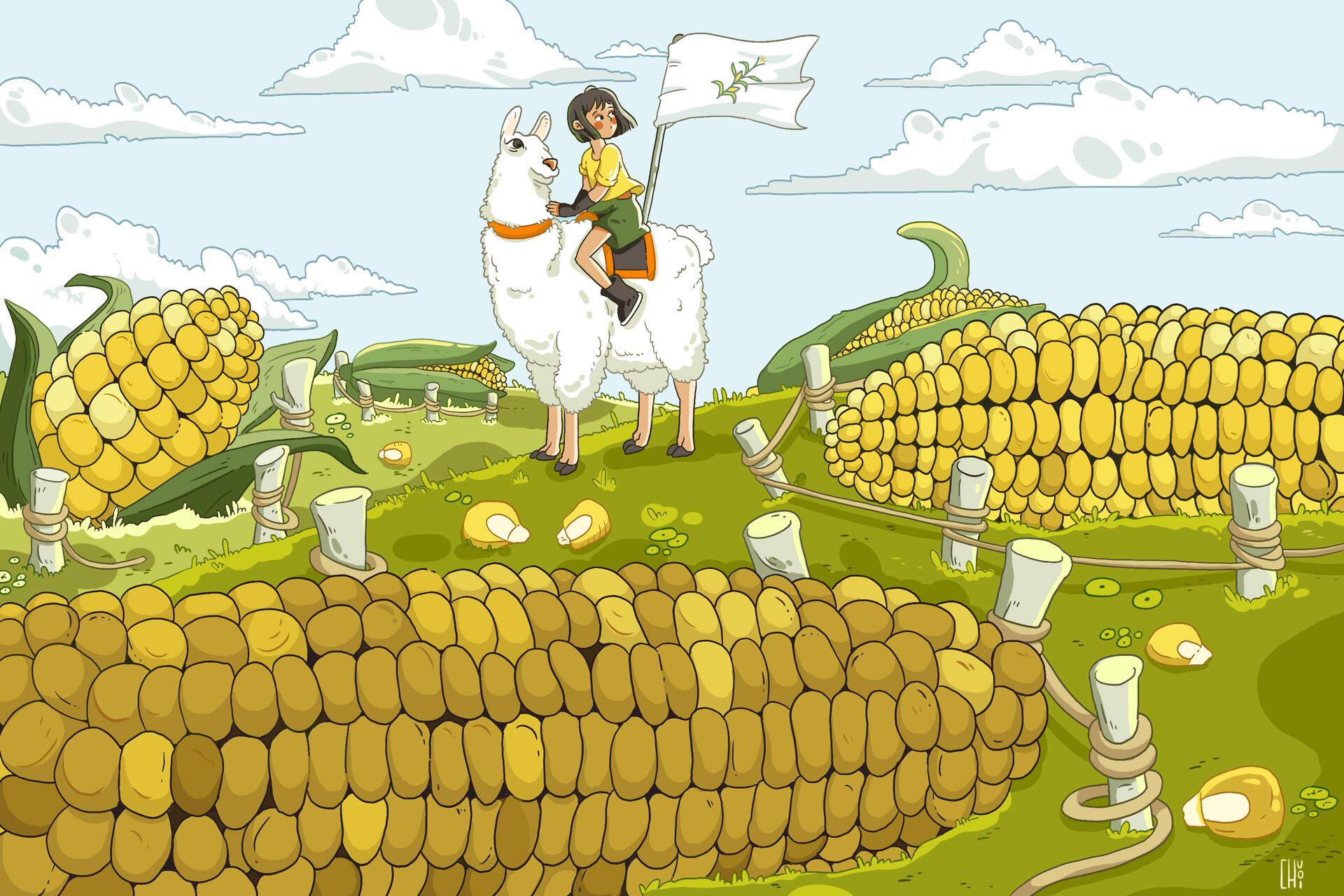 ArtStation - corn field