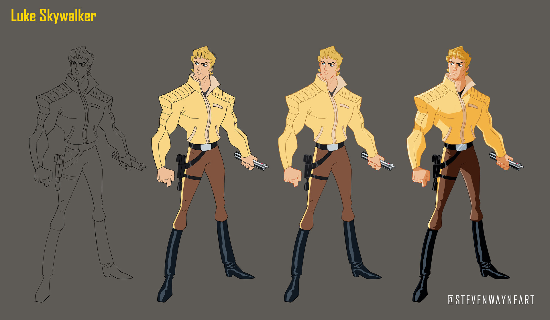 Steven-Wayne Ellison - Star Wars Animated: Luke Skywalker