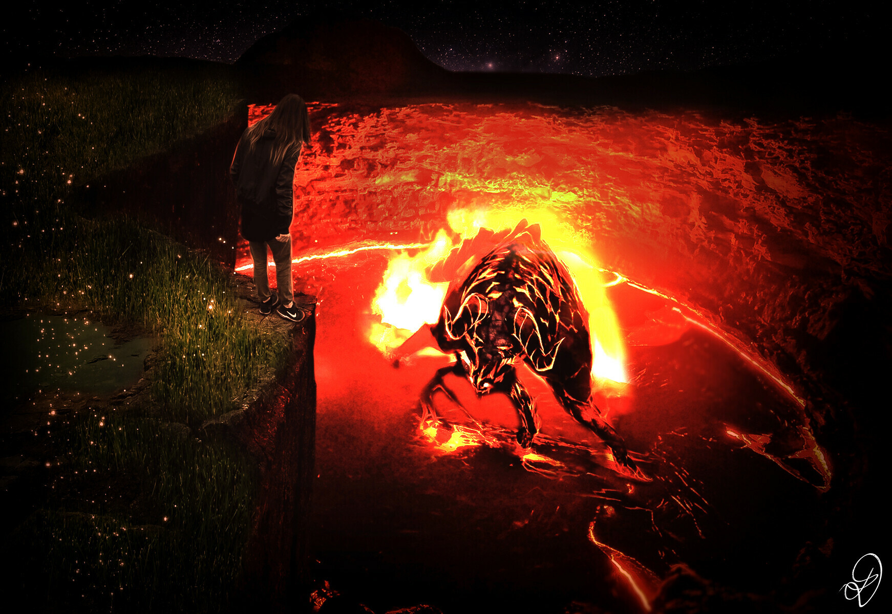 ArtStation - Volcano demon