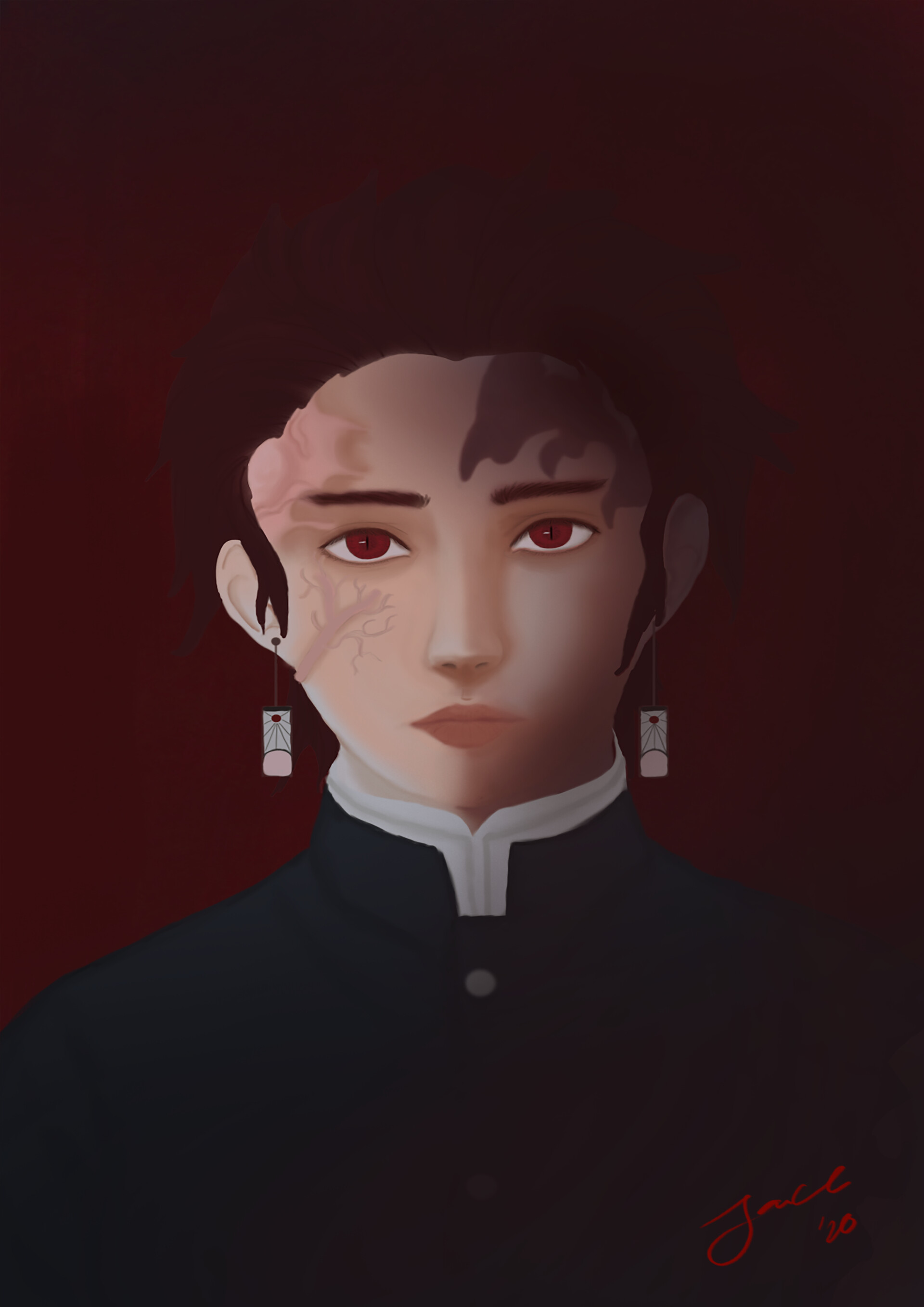 ArtStation - Kamado Tanjiro - Demon Slayer