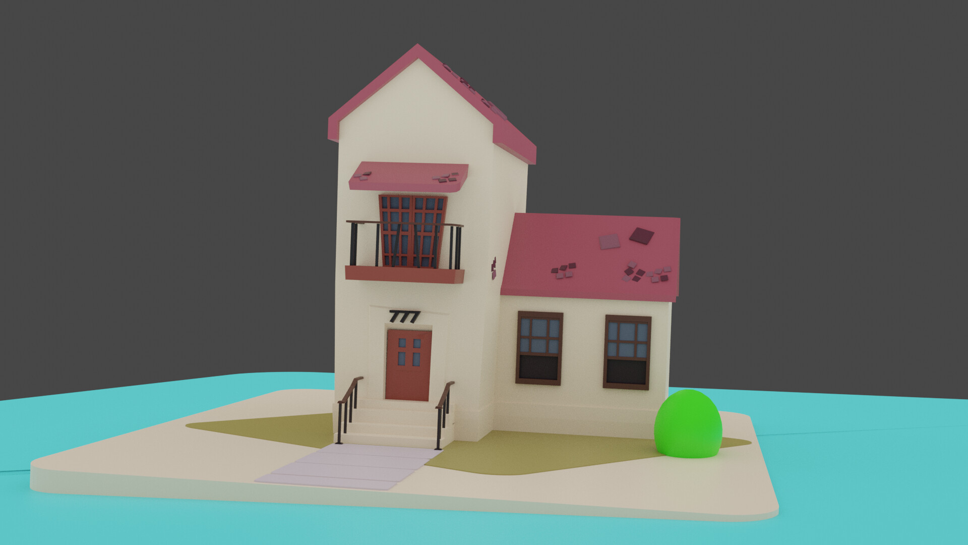 ArtStation - low_poly house