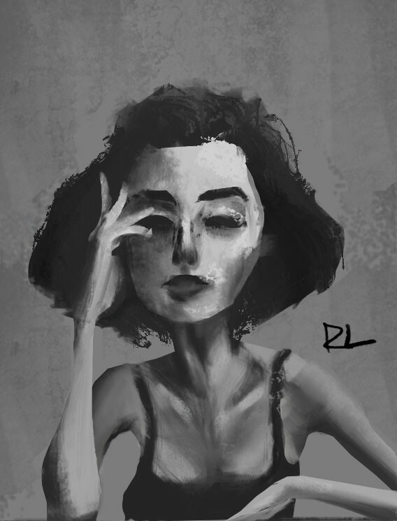 ArtStation - Portraits: Digital Painting 'Miss Bienvenue'