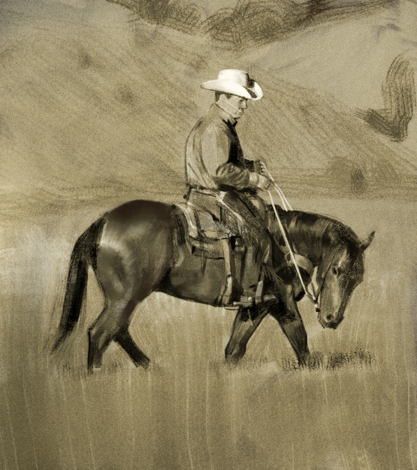 ArtStation - Horse sketch