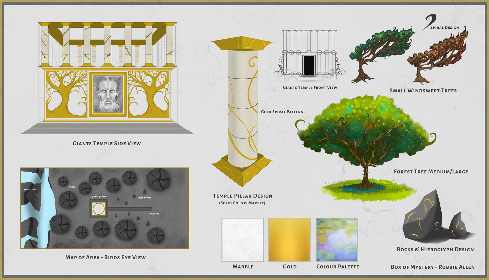 Robbie Allen - Giants Temple - Call Out Design Page