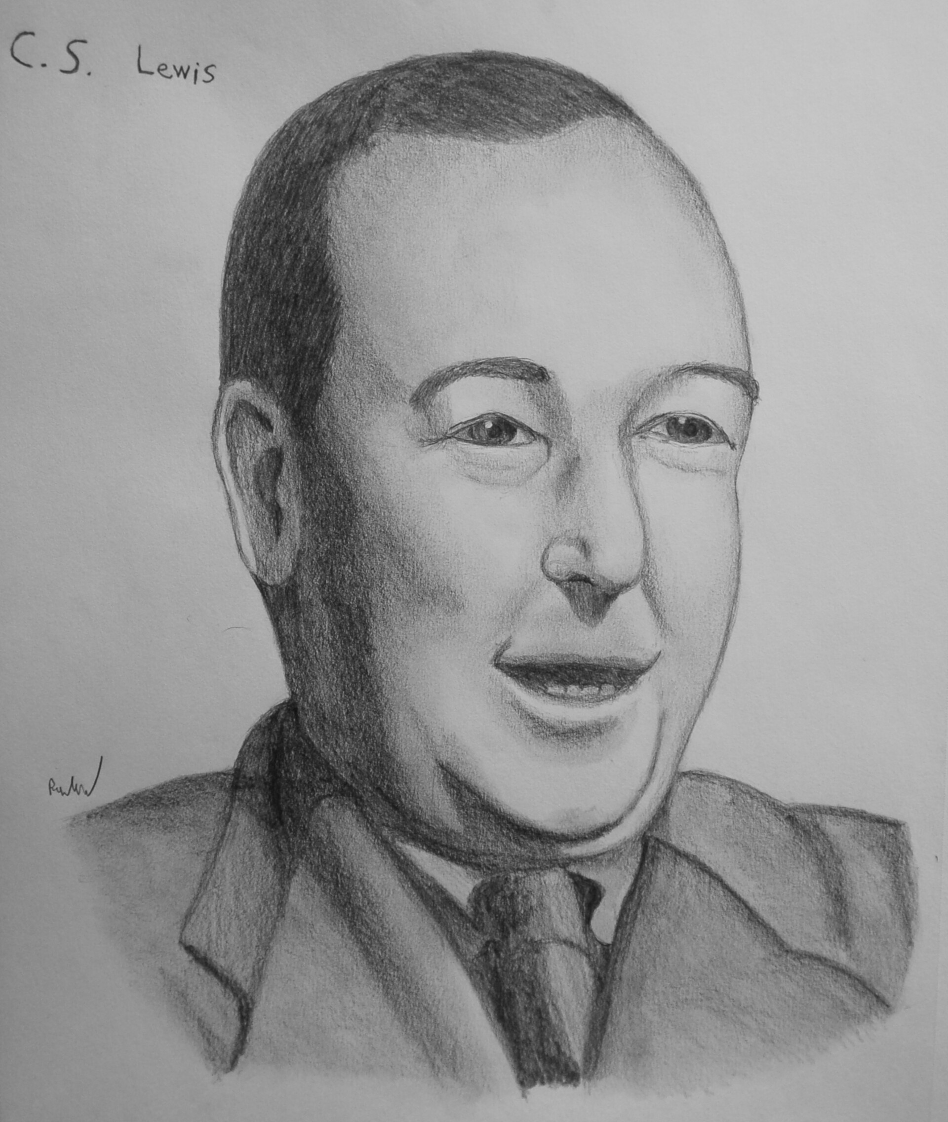 ArtStation - C. S. Lewis-Portrait
