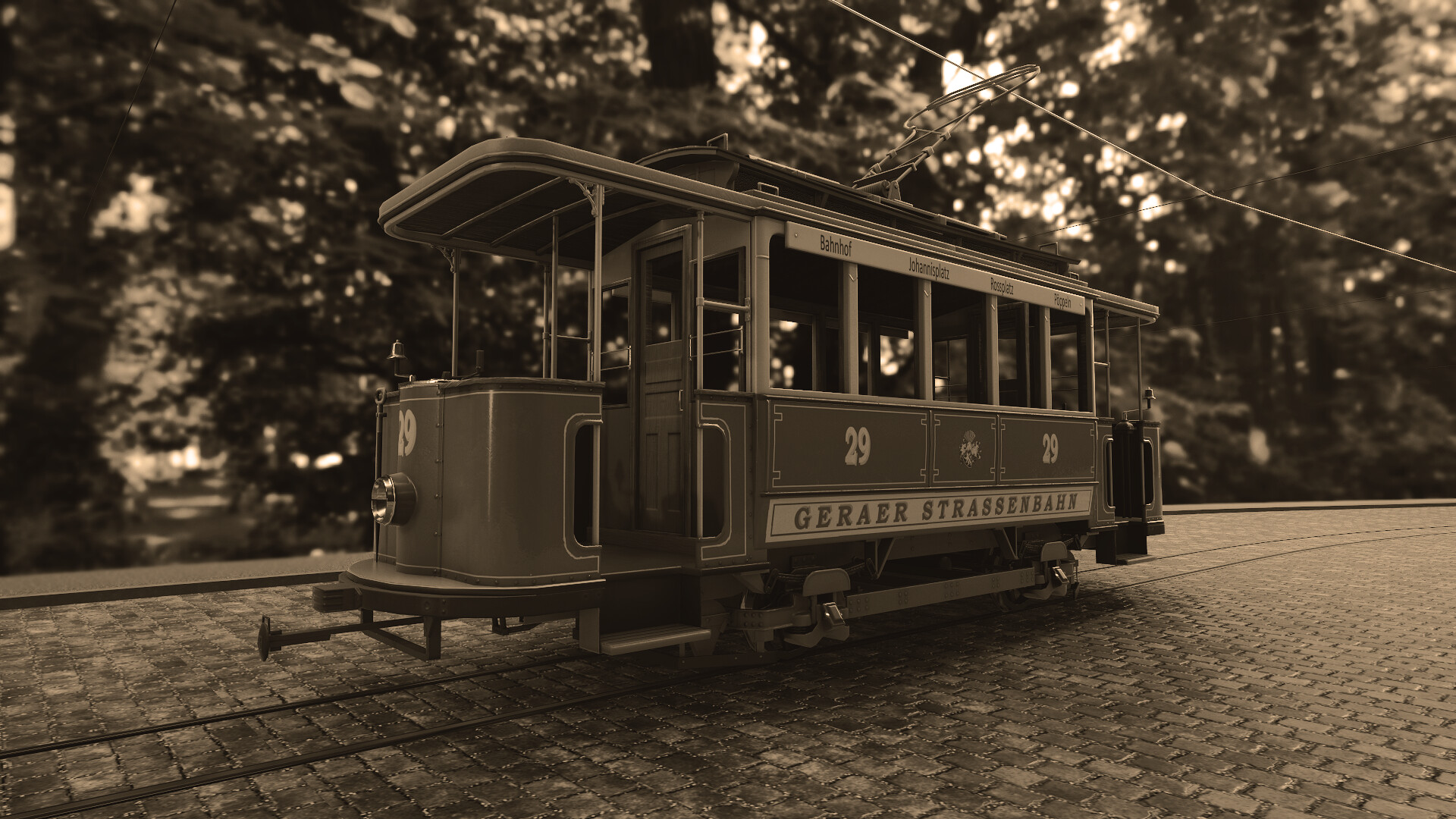 ArtStation - Vintage tram