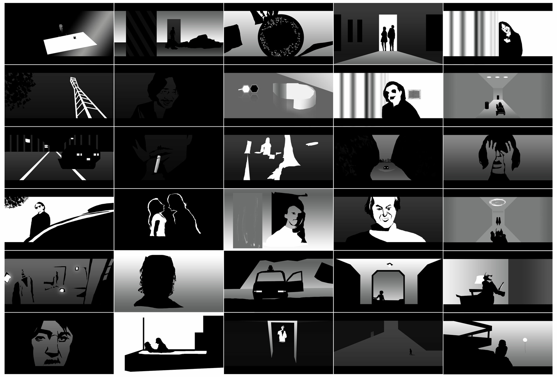 ArtStation - Composition: Movie stills (Joker, Night Crawler etc..)