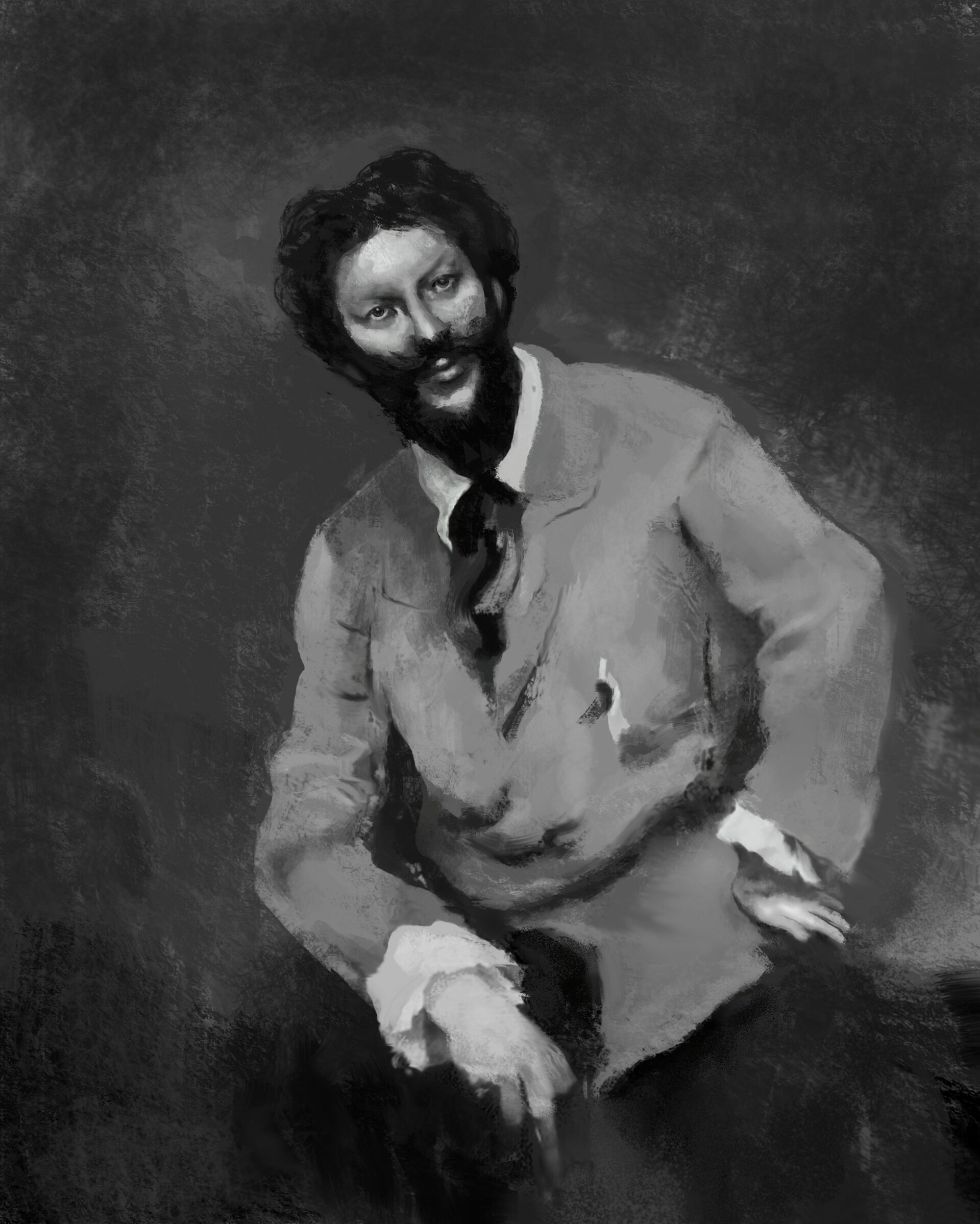 ArtStation - Black and White Master Studies: John Singer