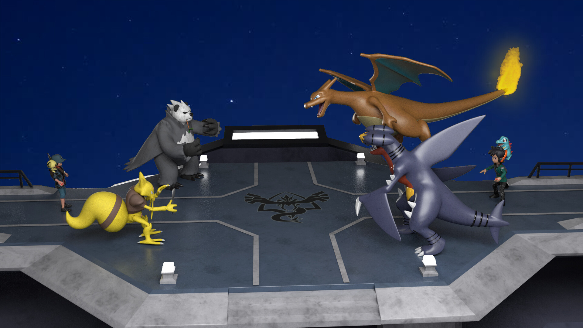 ArtStation - Pokemon Battle