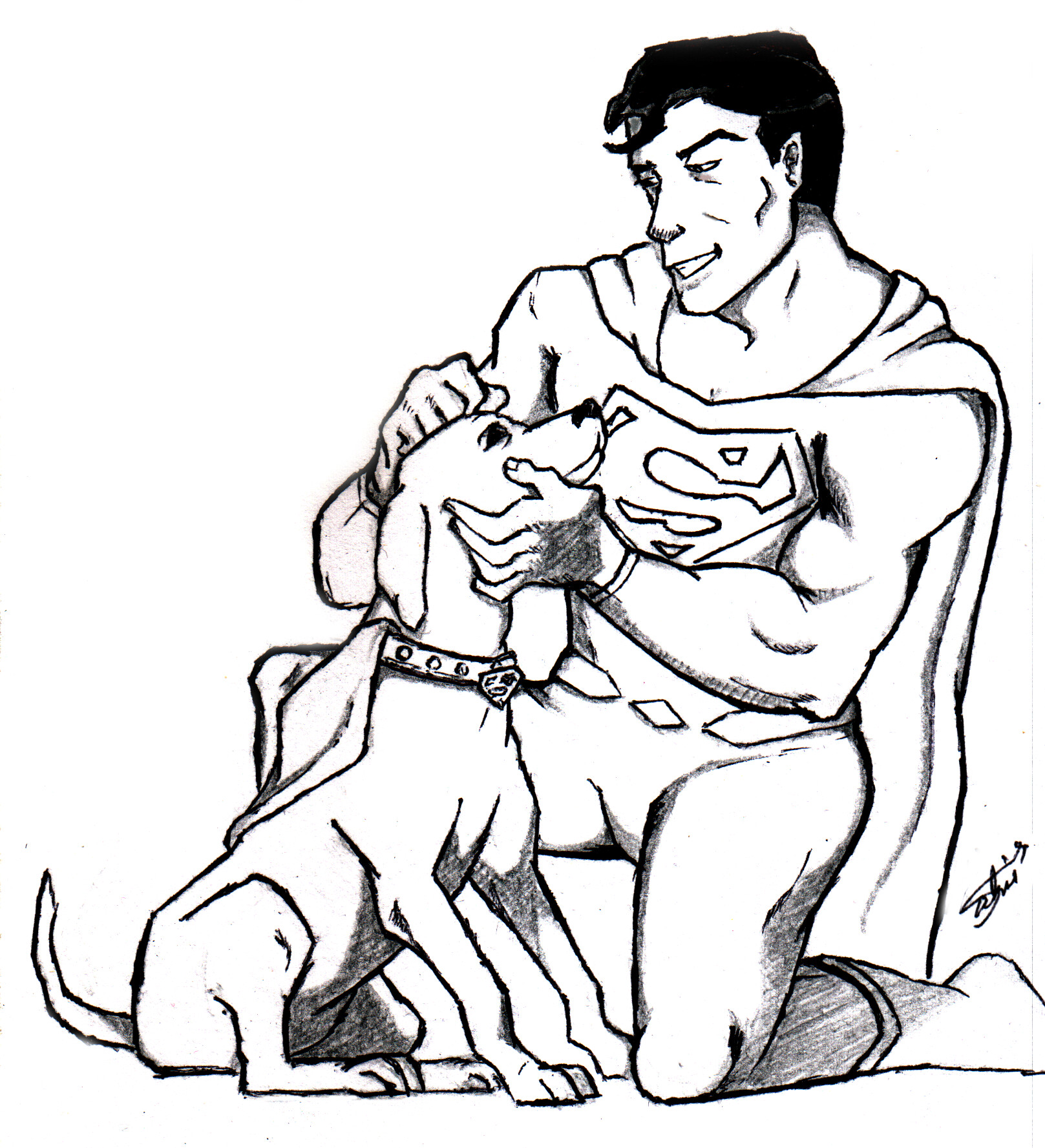 krypto the super dog coloring pages