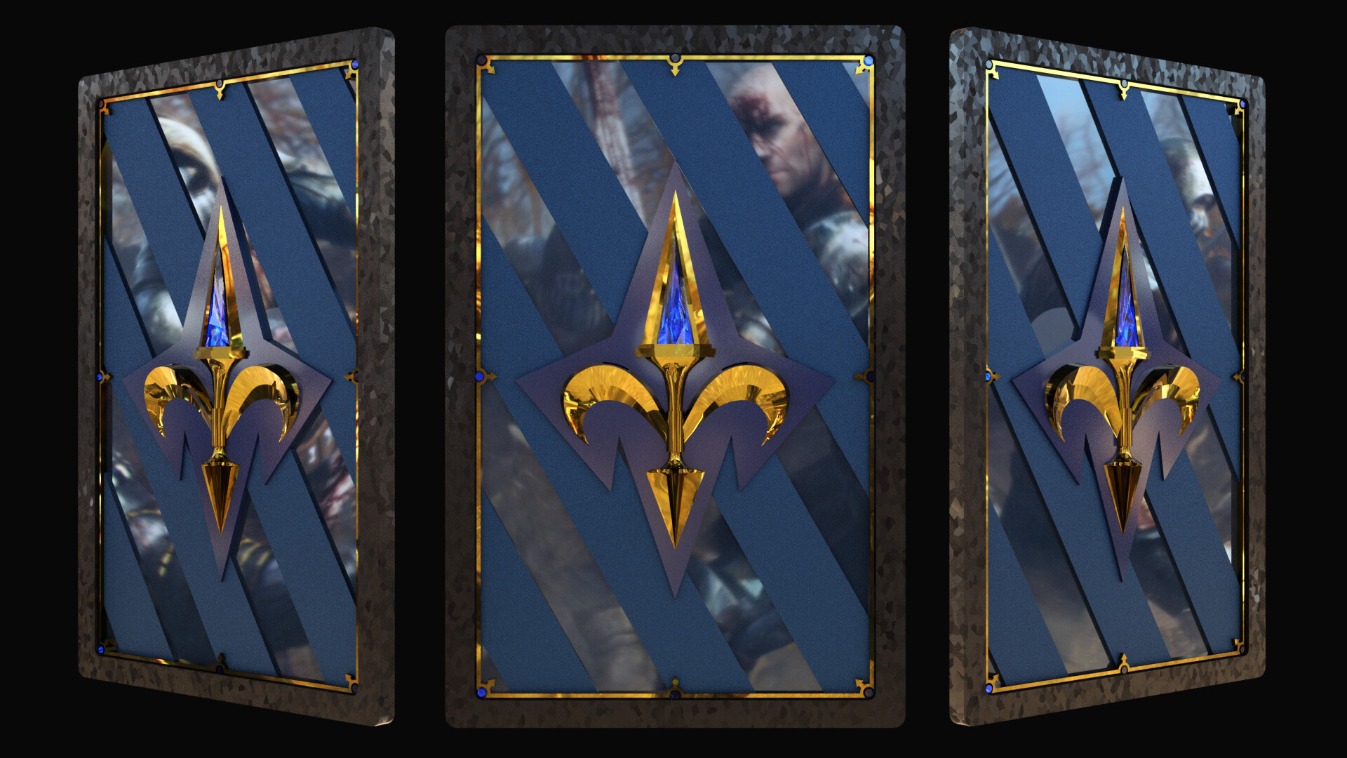 ArtStation - Blue Strips Cardback