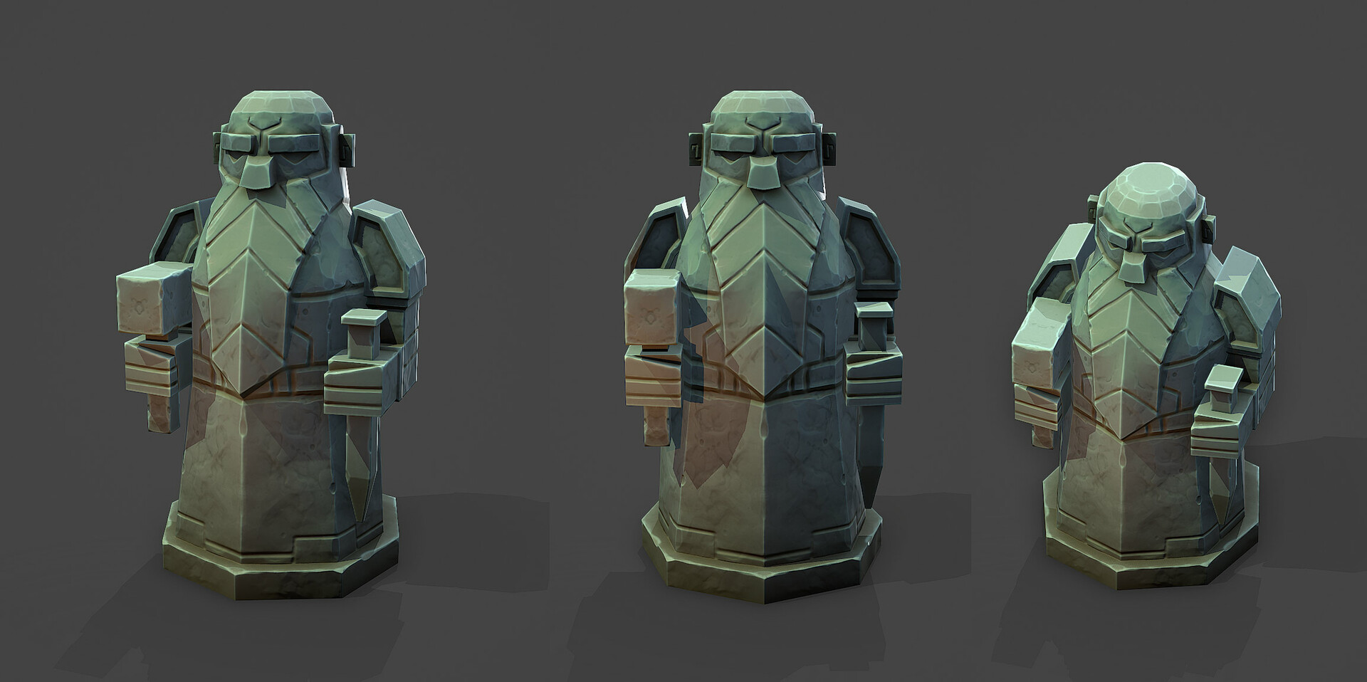 ArtStation - Stylized Dwarf Statue