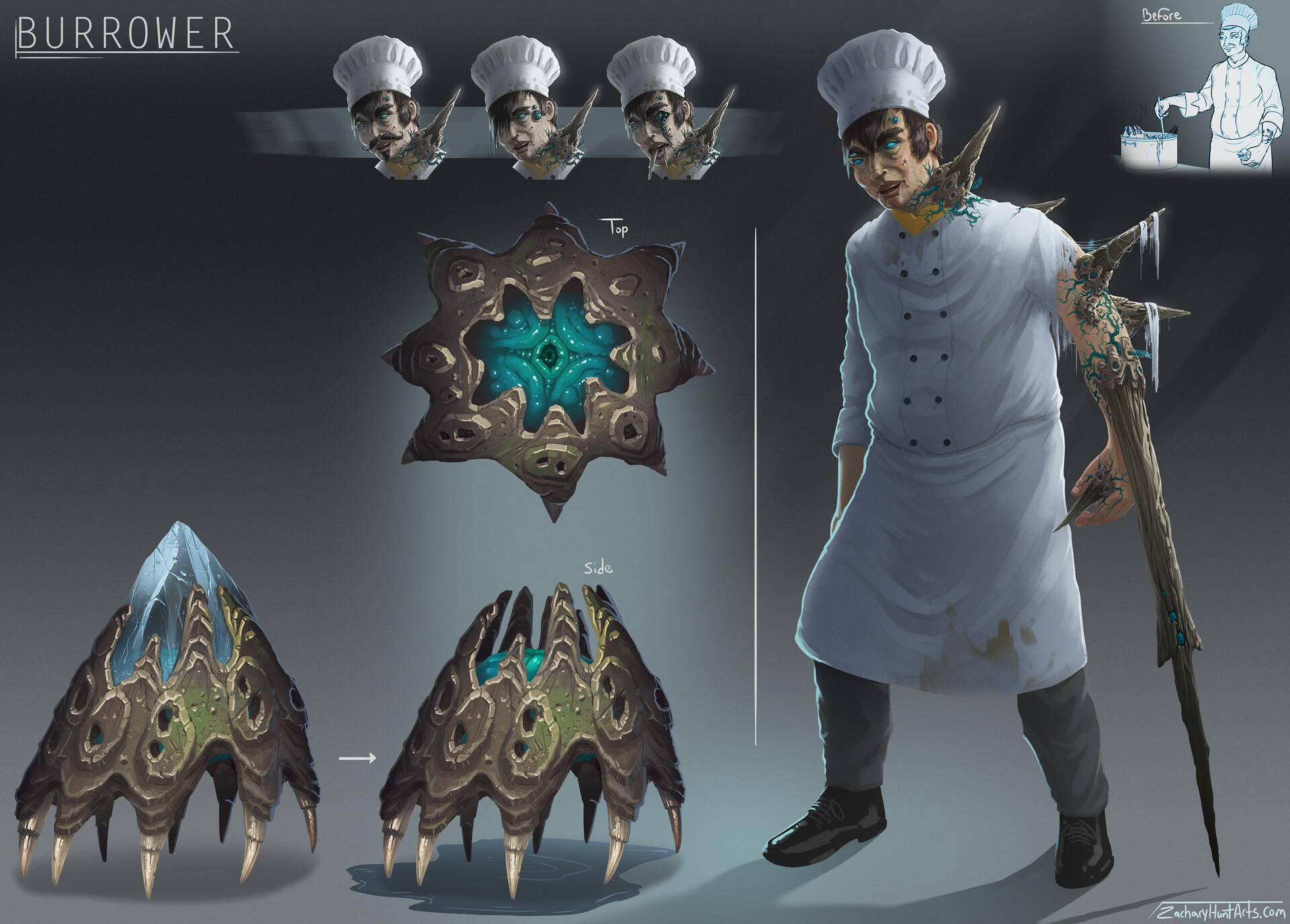 ArtStation - Burrower: Creature Concept