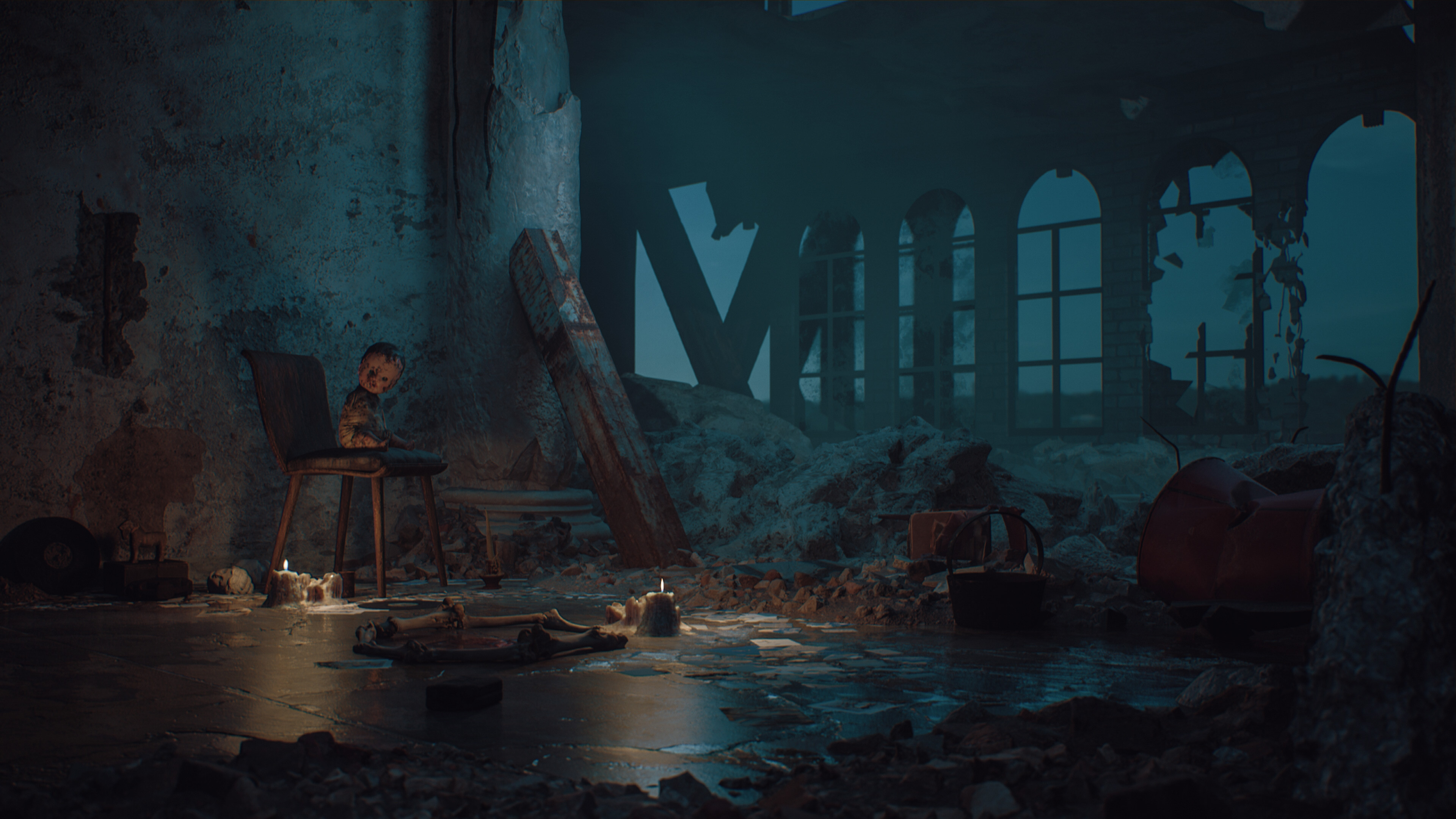 Pasquale Scionti - Cinematic raytrace creepy doll environment created ...