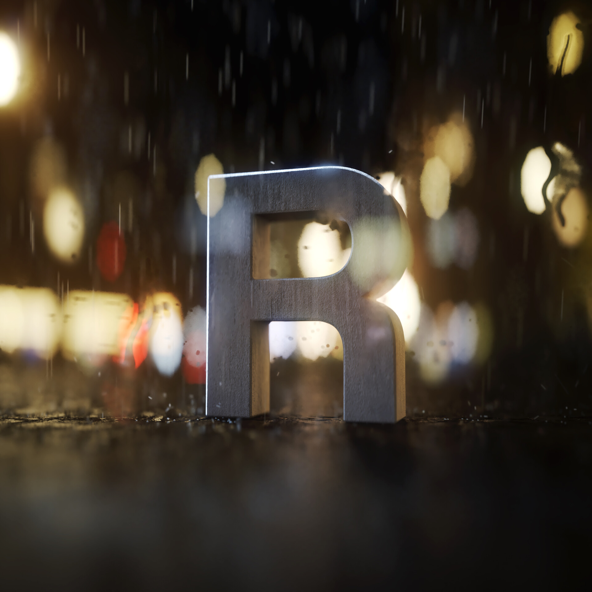ArtStation - A-Z - Letter R, Rain