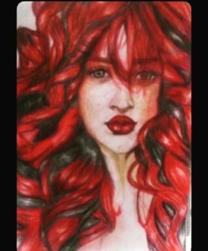 ArtStation - the woman with red hair