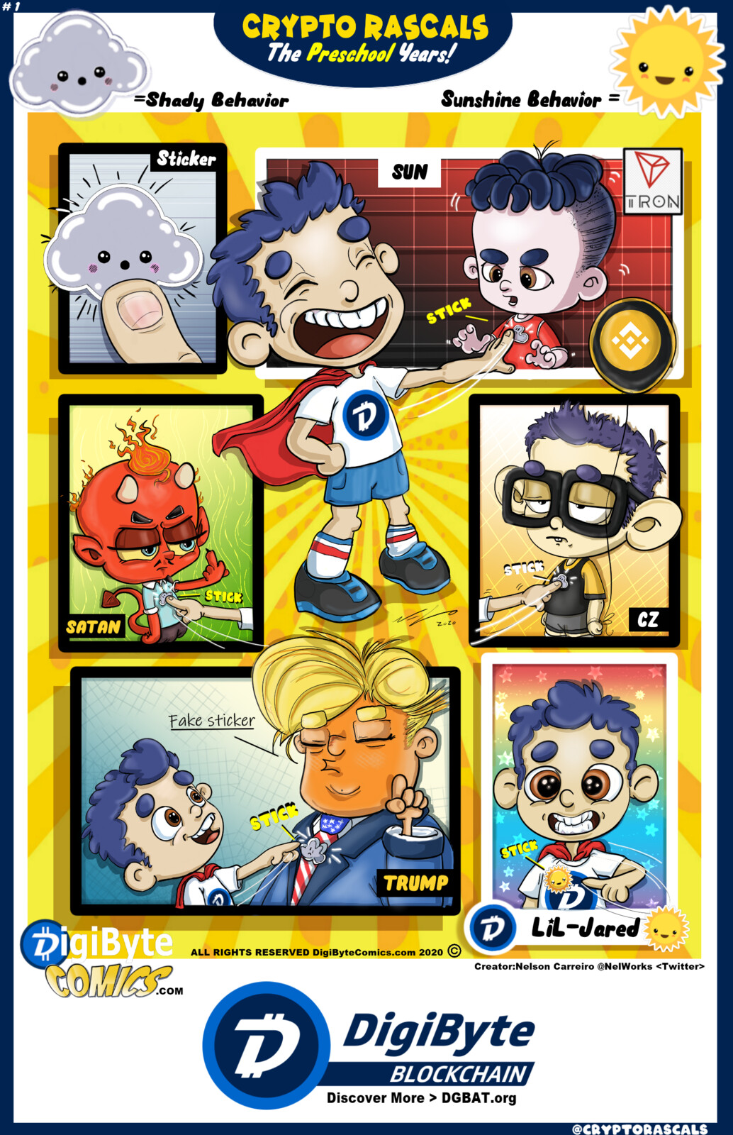 Nelson Carreiro - Crypto Preschool : Sticker Day