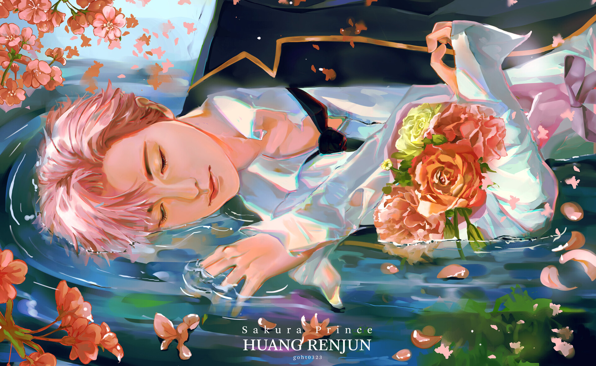 ArtStation - Sakura Prince - Huang Renjun