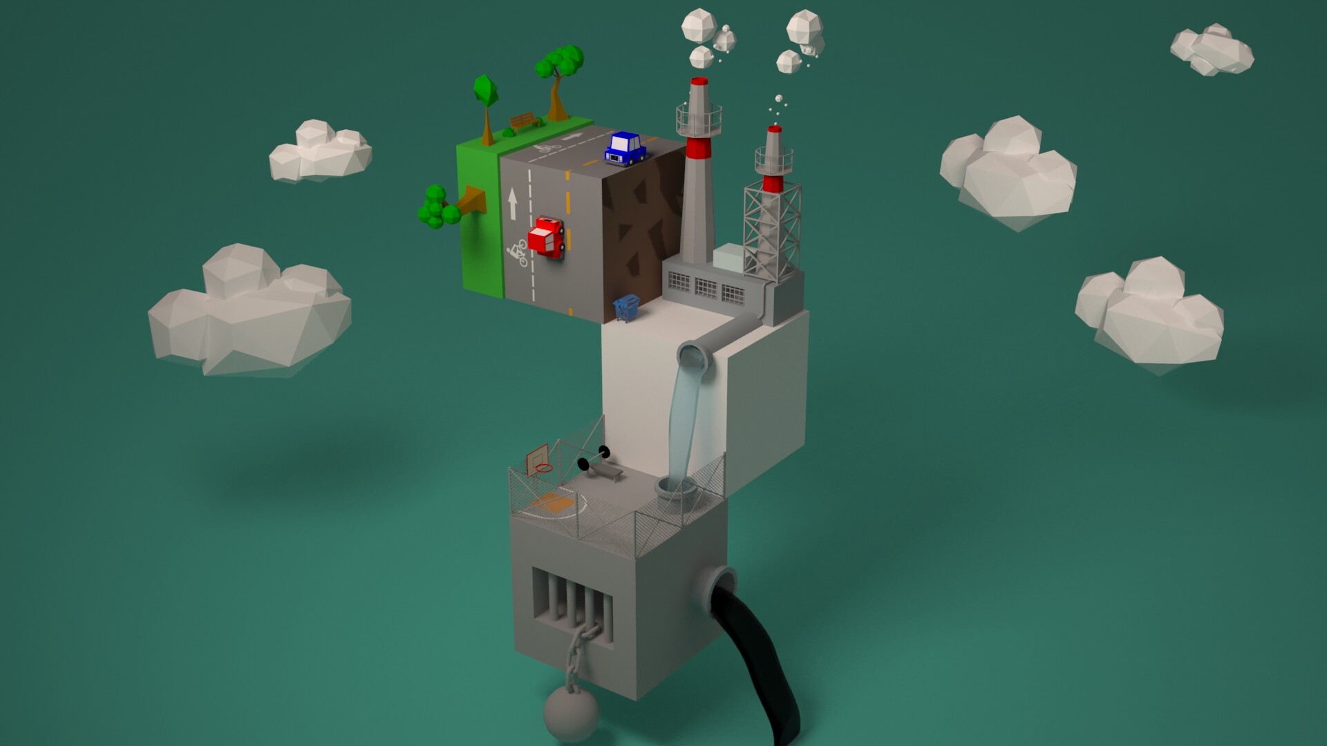 ArtStation - The low poly world