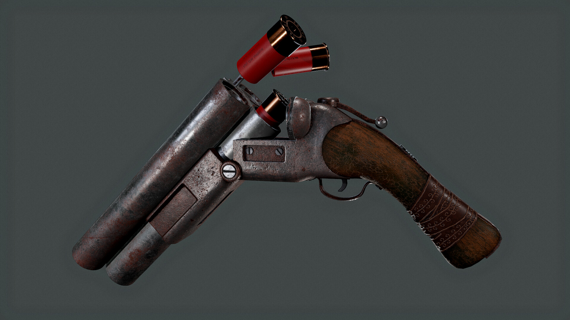 ArtStation - tri barrel shotgun