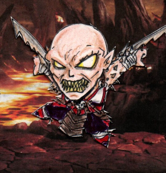 how to draw baraka from mortal kombat