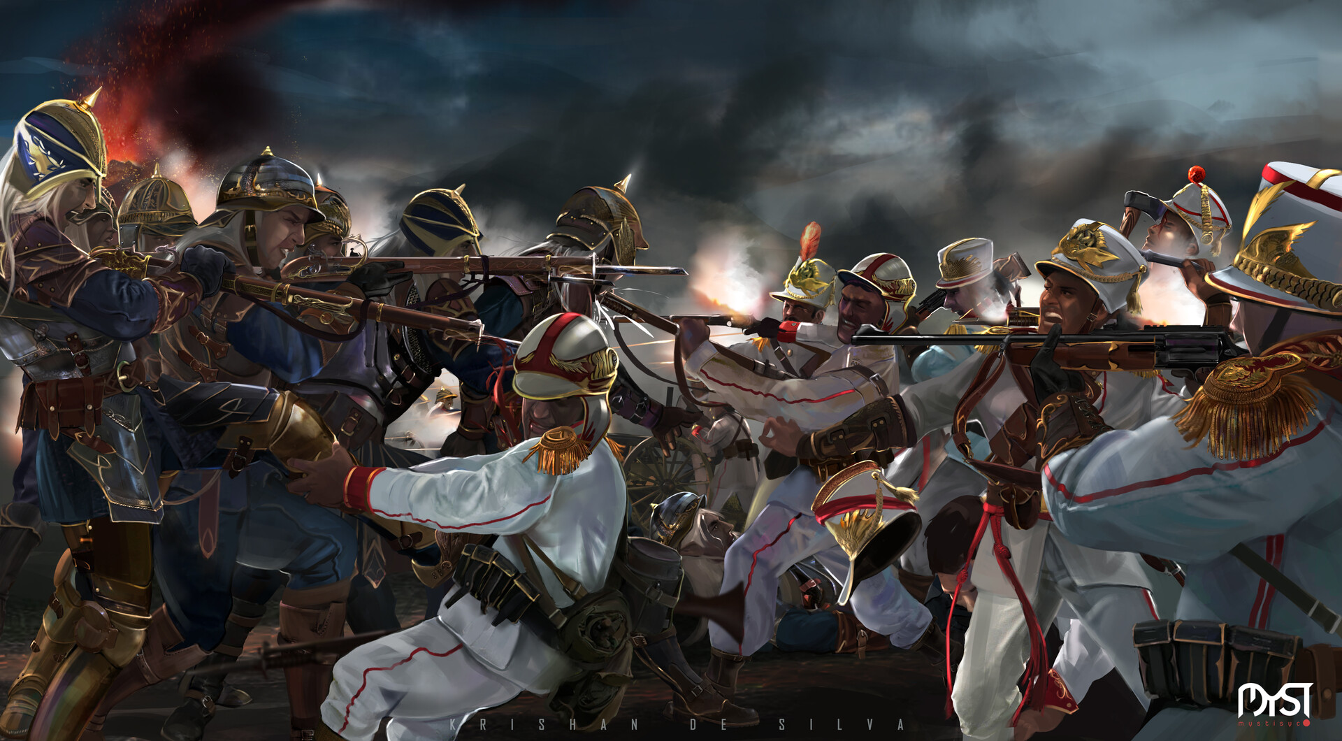 ArtStation - Elves vs humans