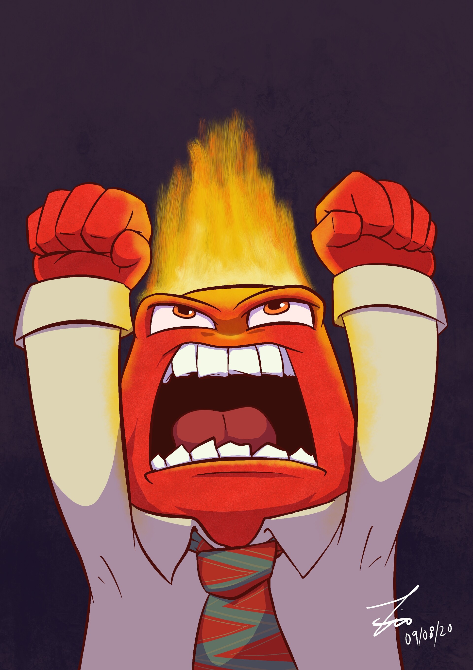ArtStation - Anger from Inside Out