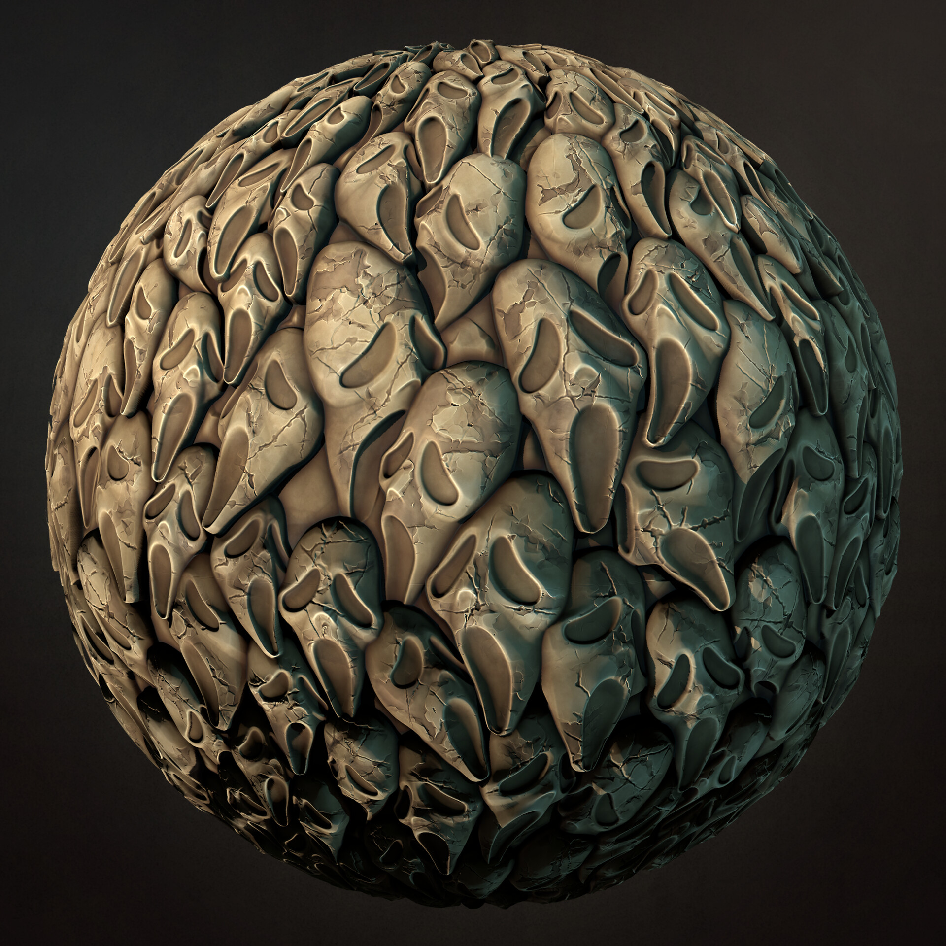 ArtStation - Stylized Wall of Souls