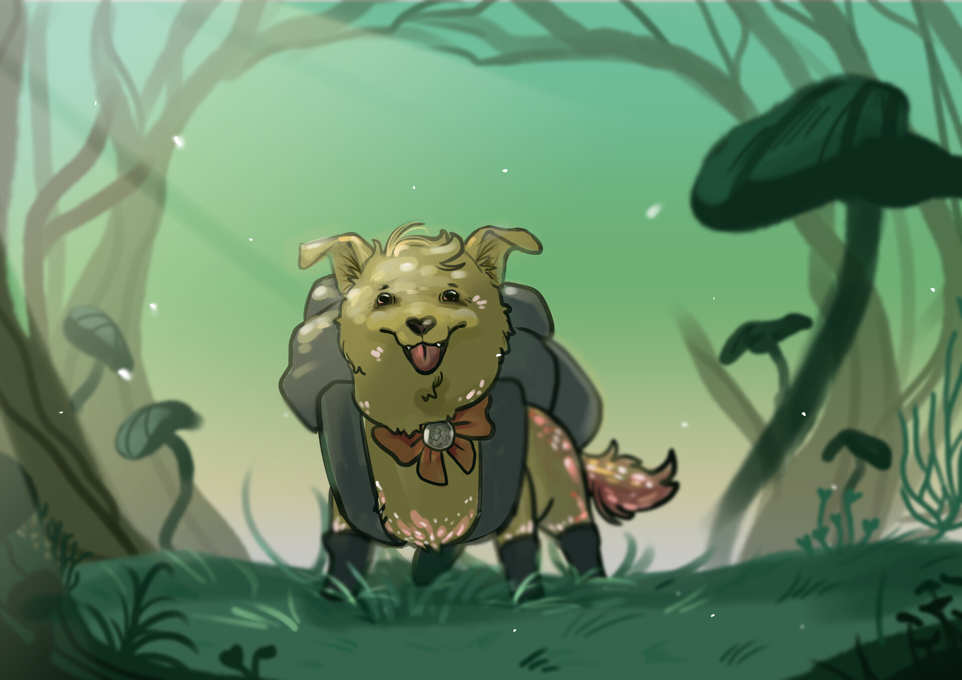 ArtStation - Mr Yapples the blink puppy