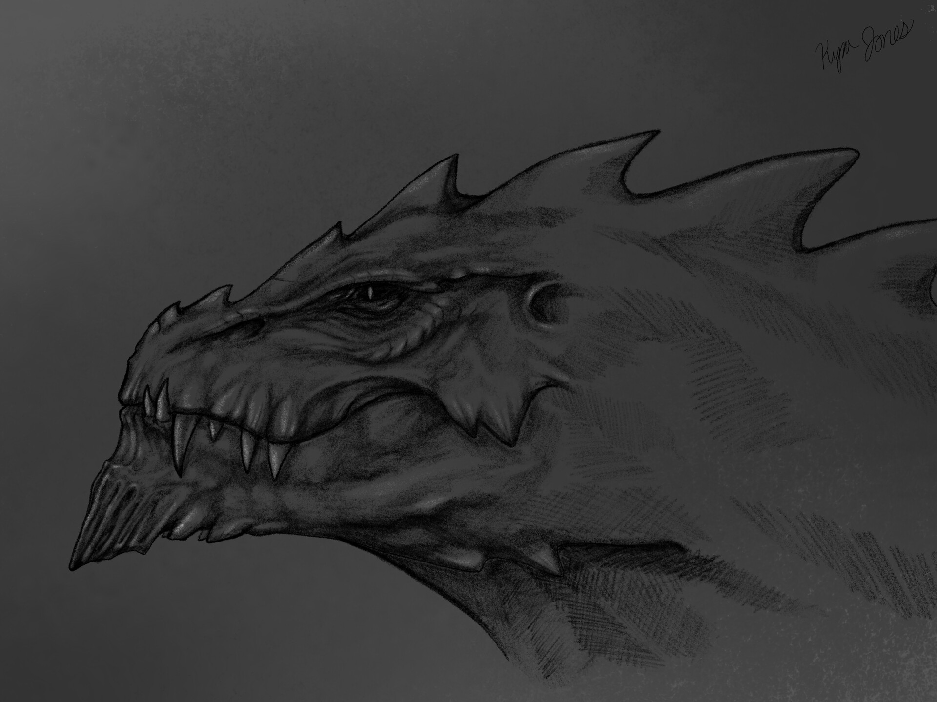 ArtStation - Dragon Study No.1