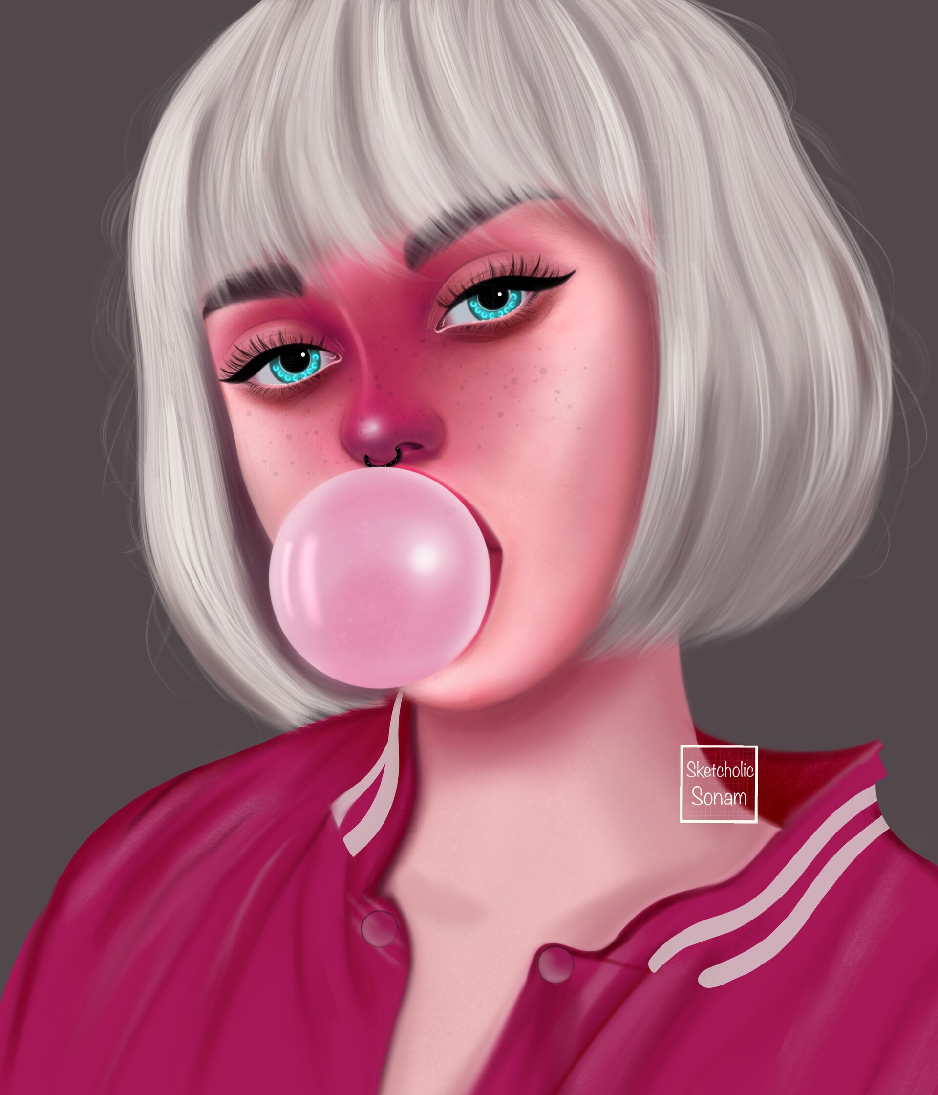 ArtStation - semi realistic portrait