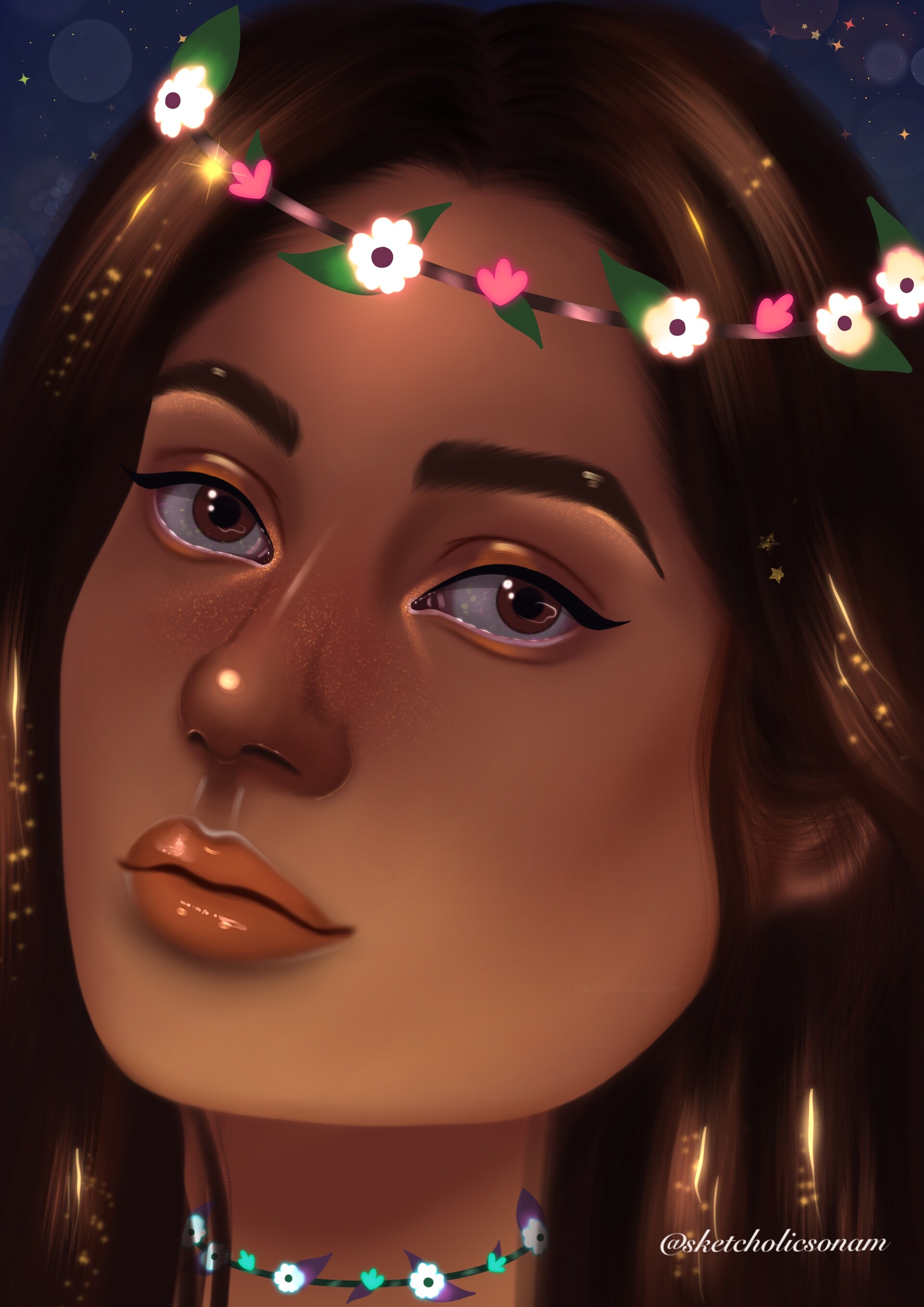 ArtStation - semi realistic portrait