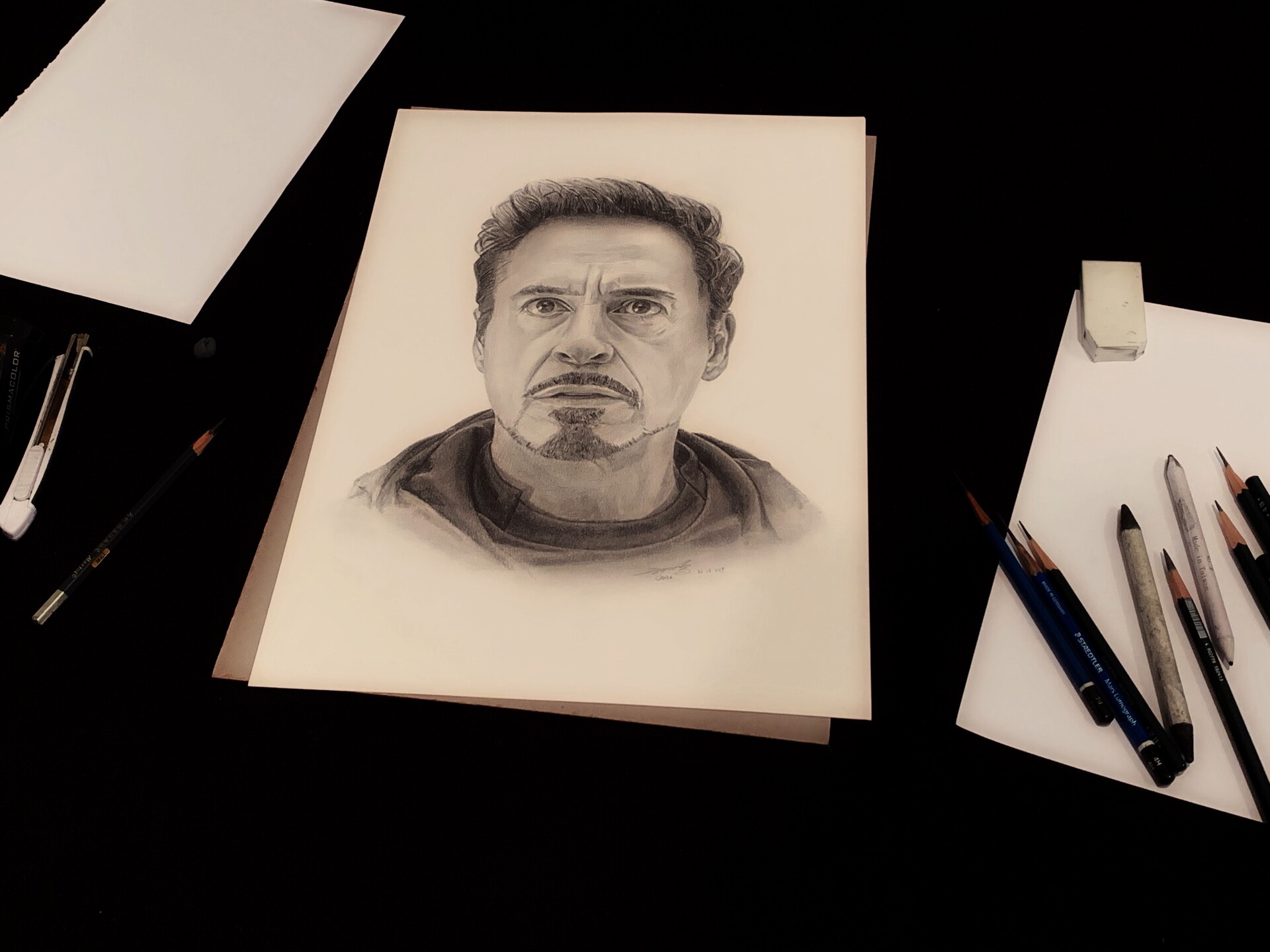 Jiapeng (Chris) Cheng - Sketch Robert Downey, Jr.