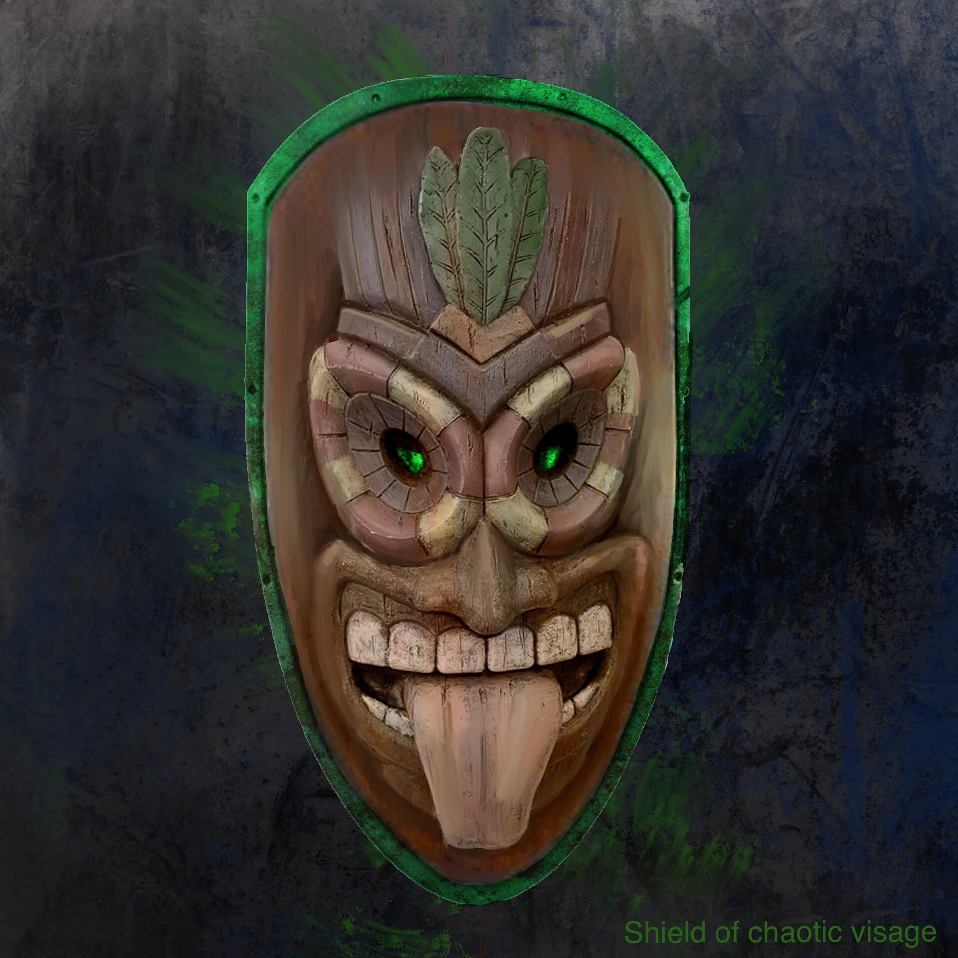 ArtStation - Shield of chaotic visage