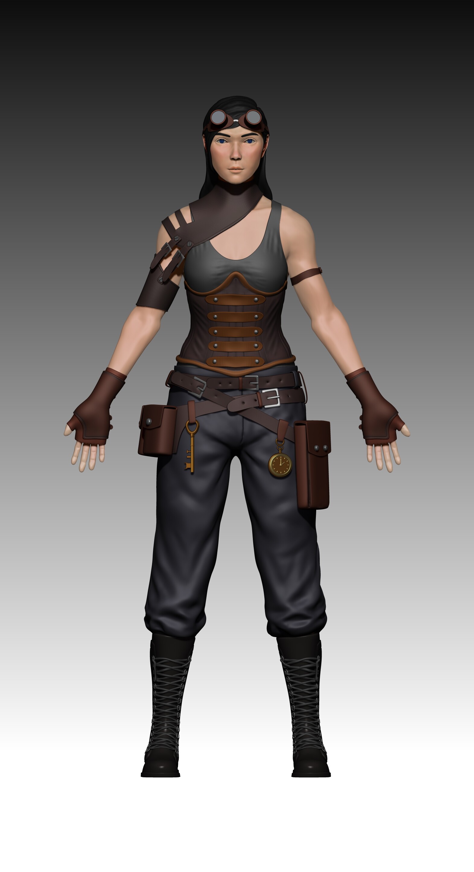 ArtStation - Steam punk girl