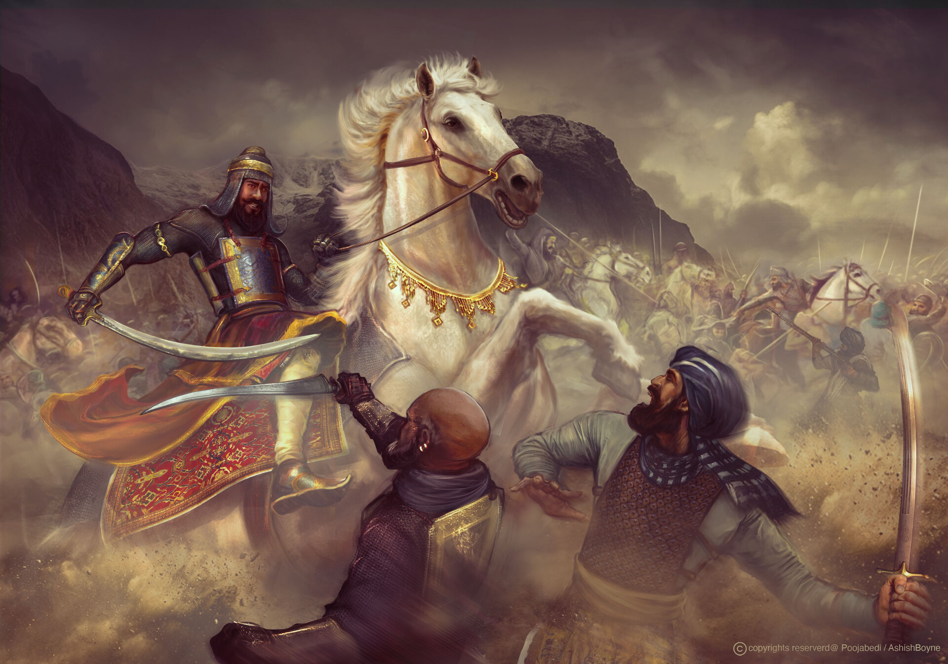 ArtStation - Character designing for Sikh King.